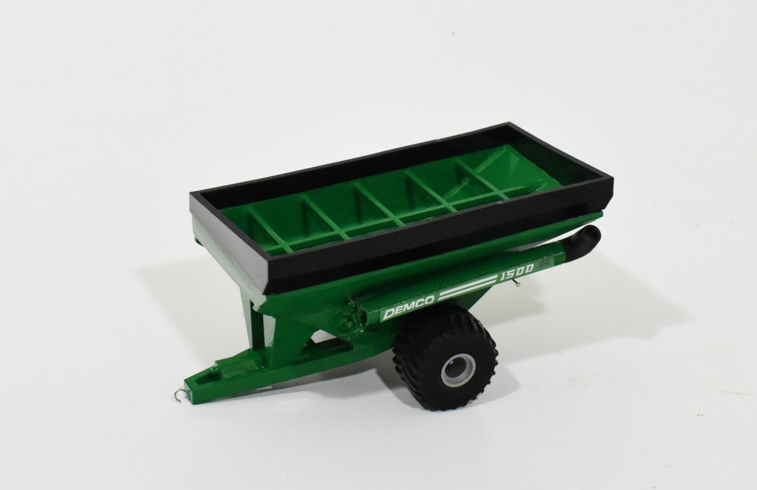 1/64 Custom Demco 1500 Auger Wagon Grain Cart, Green - Dalton's Farm Toys