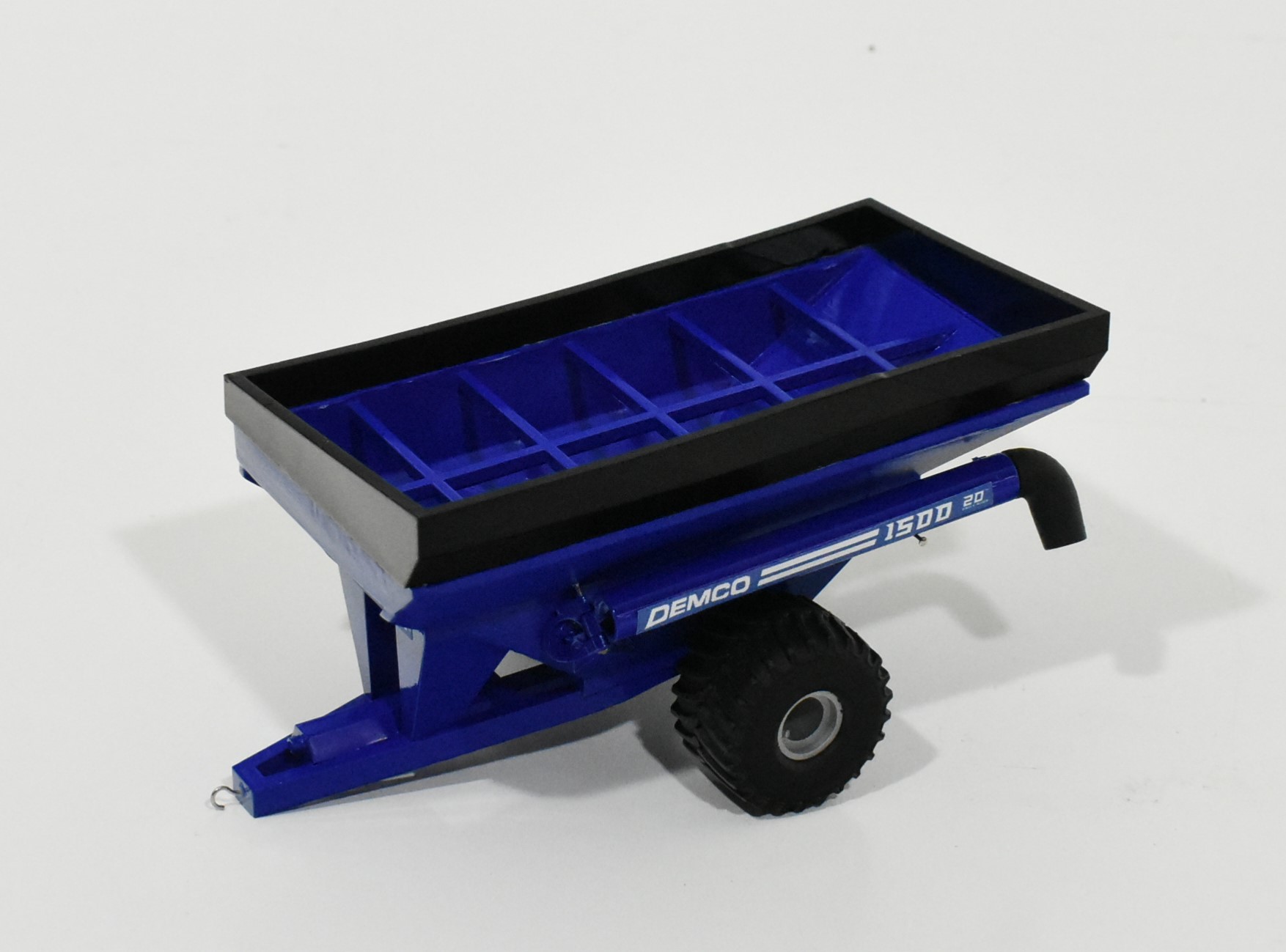 1/64 Custom Demco 1500 Auger Wagon Grain Cart, Blue - Dalton's Farm Toys