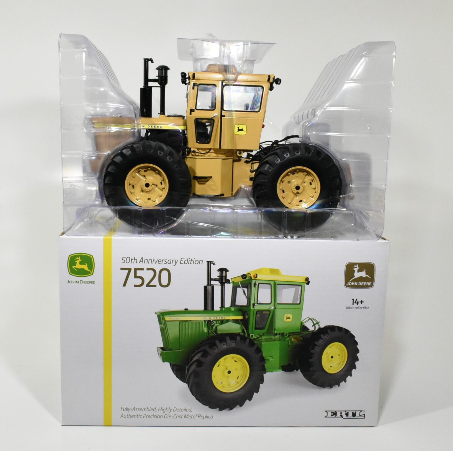 1/16 John Deere 7520 4wd Tractor, 50th Anniversary Precision Series ...