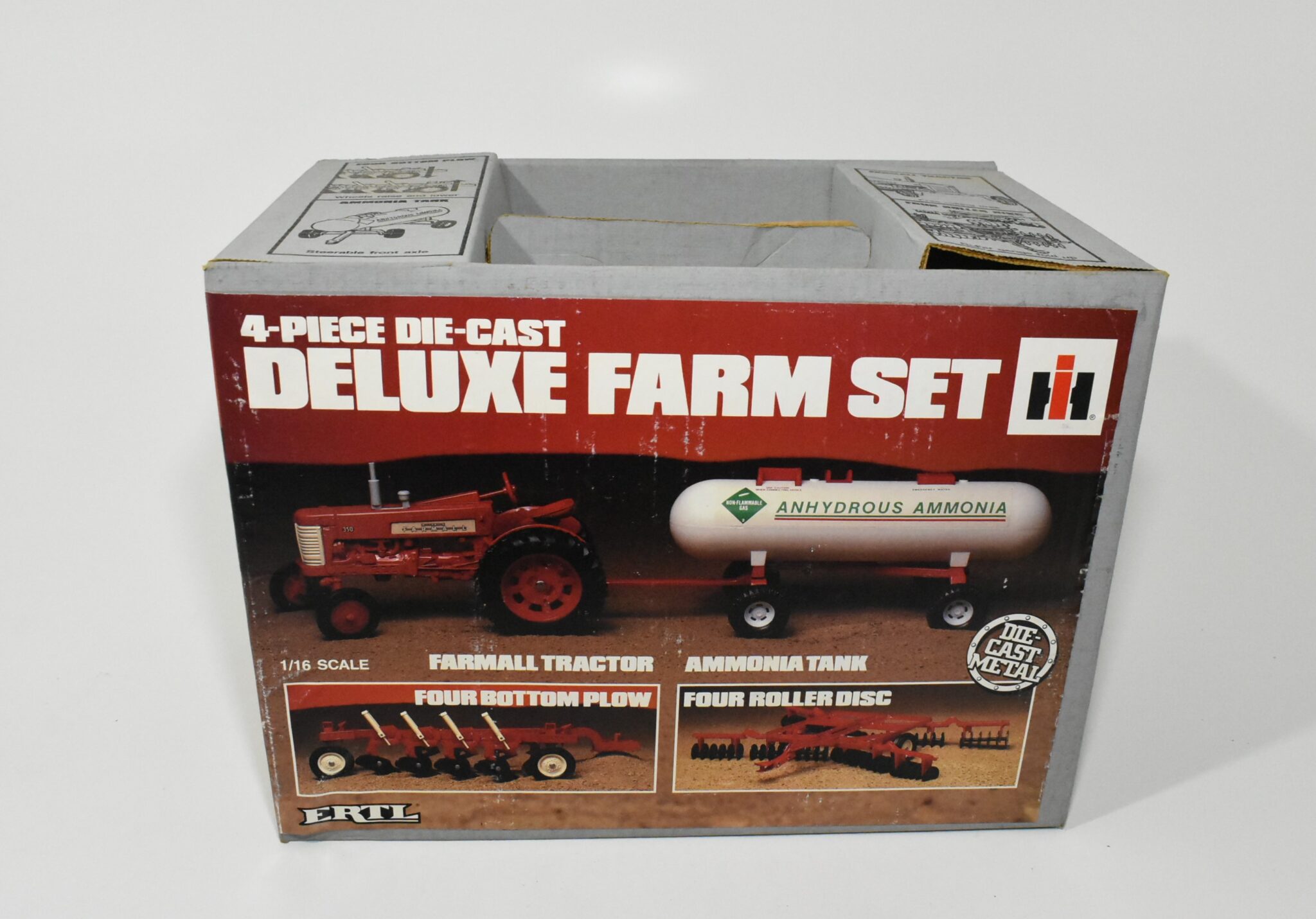 1/16 International Harvester Farmall 350 Tractor Farm Set With Disk ...