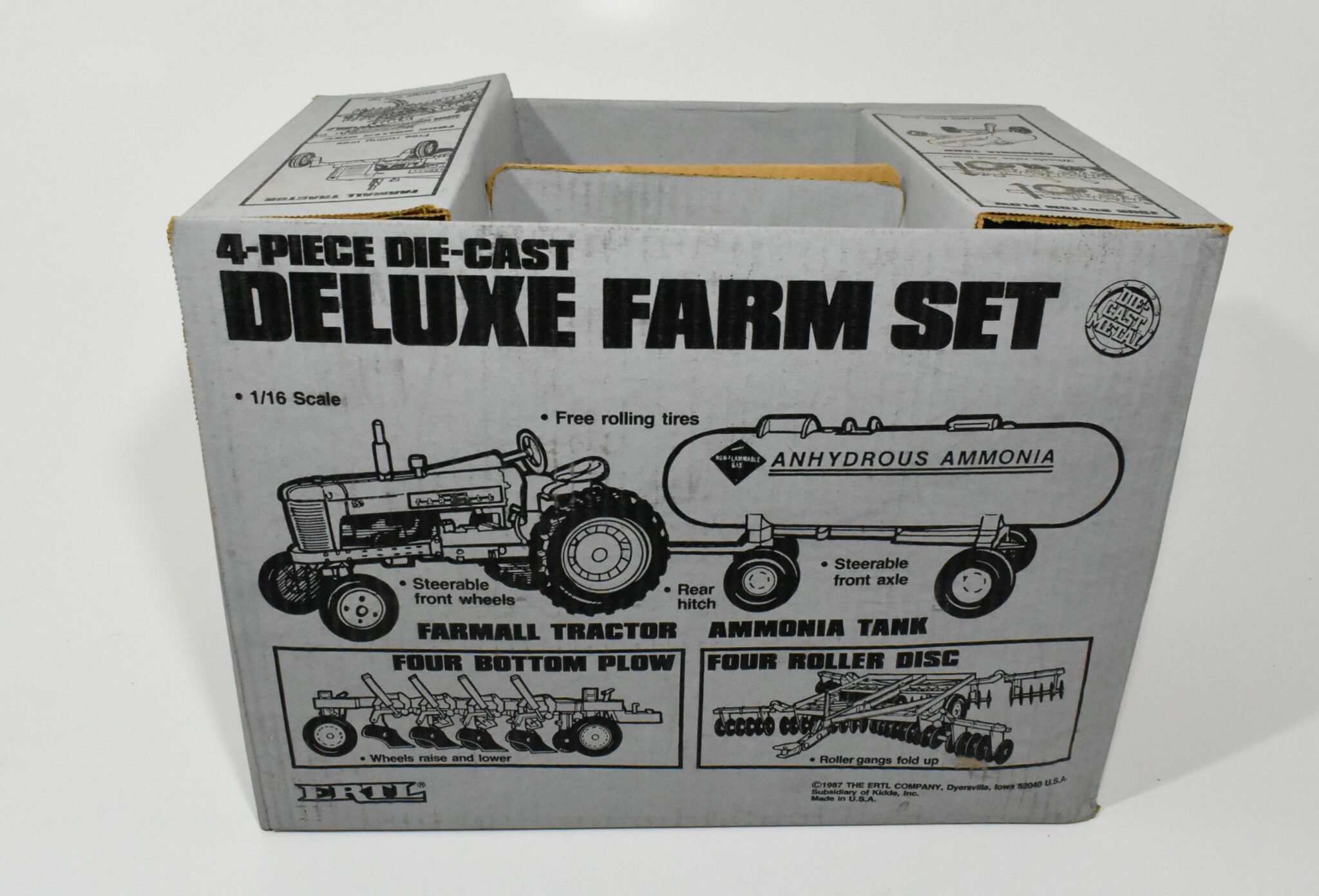 1/16 International Harvester Farmall 350 Tractor Farm Set With Disk ...