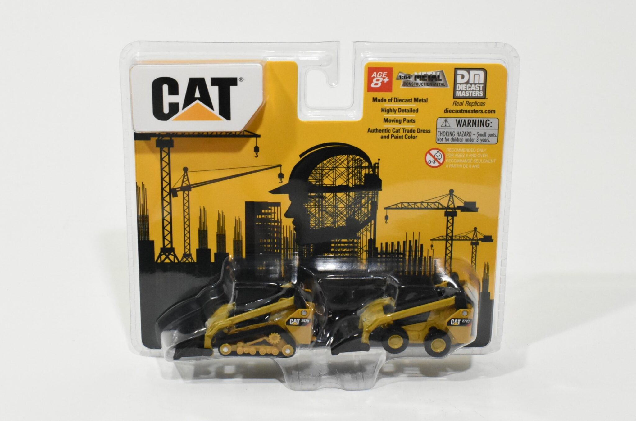 1/64 Cat Caterpillar Skid Steer Loader Set With Models 272D2 Wheeled ...