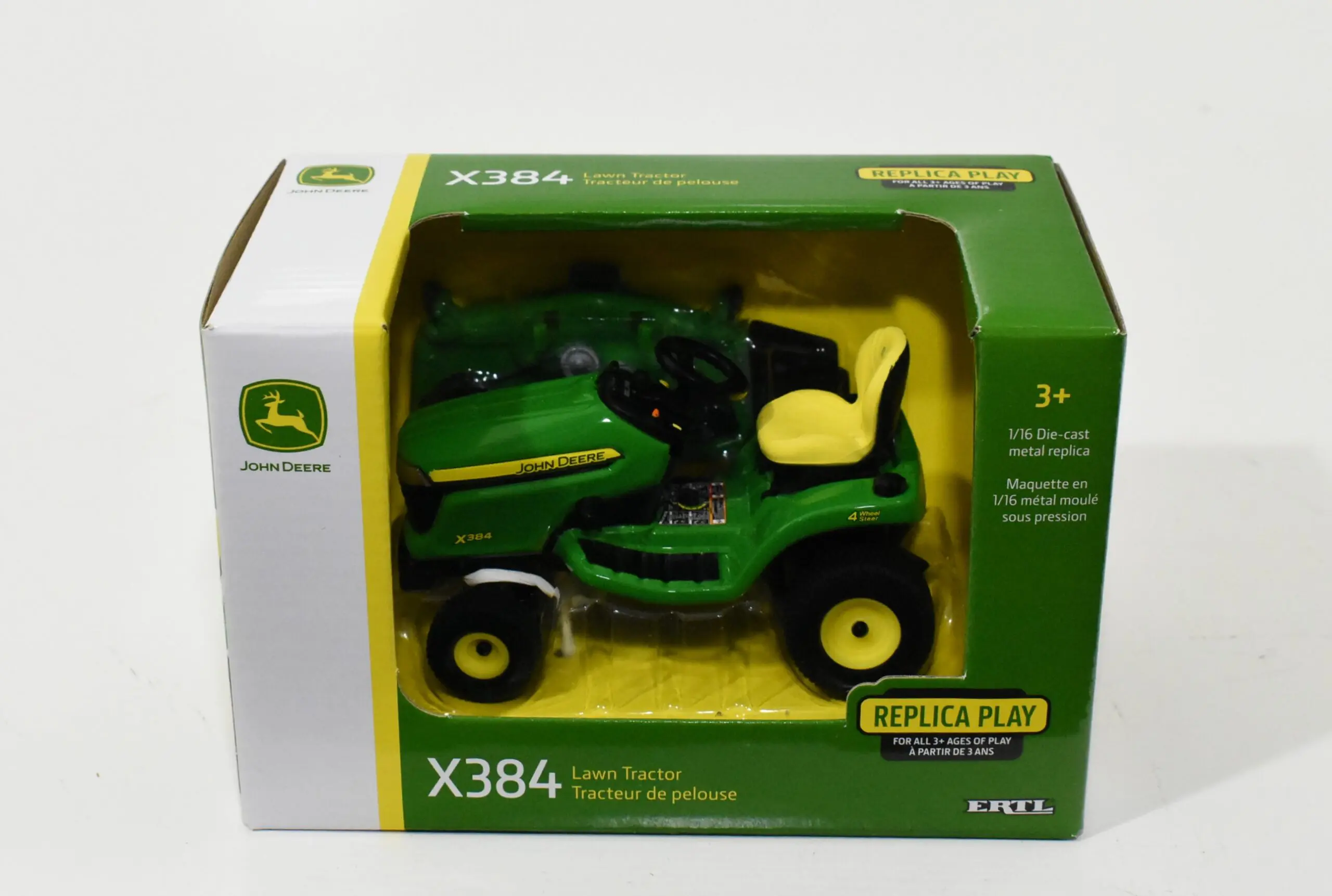 1 16 John Deere X384 Riding Lawn Mower With Green Deck Dalton s Farm Toys