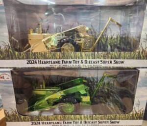 2 Pc Set of 1/16 Oliver 1650 Diesel Tractor With 2 Row Corn Picker ...