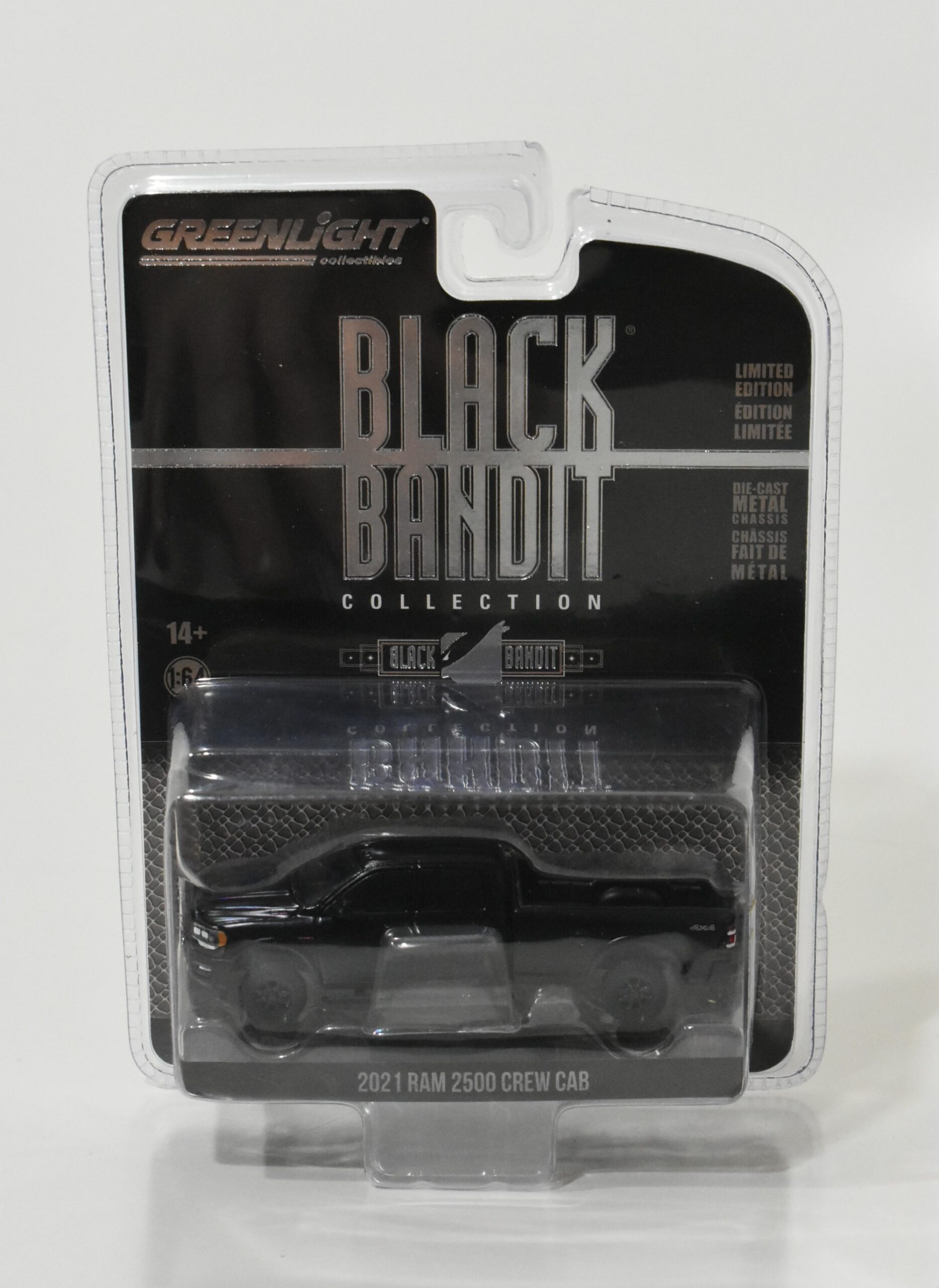 1/64 2021 Dodge Ram 2500 Crew Cab Pickup, Black Bandit - Dalton's Farm Toys