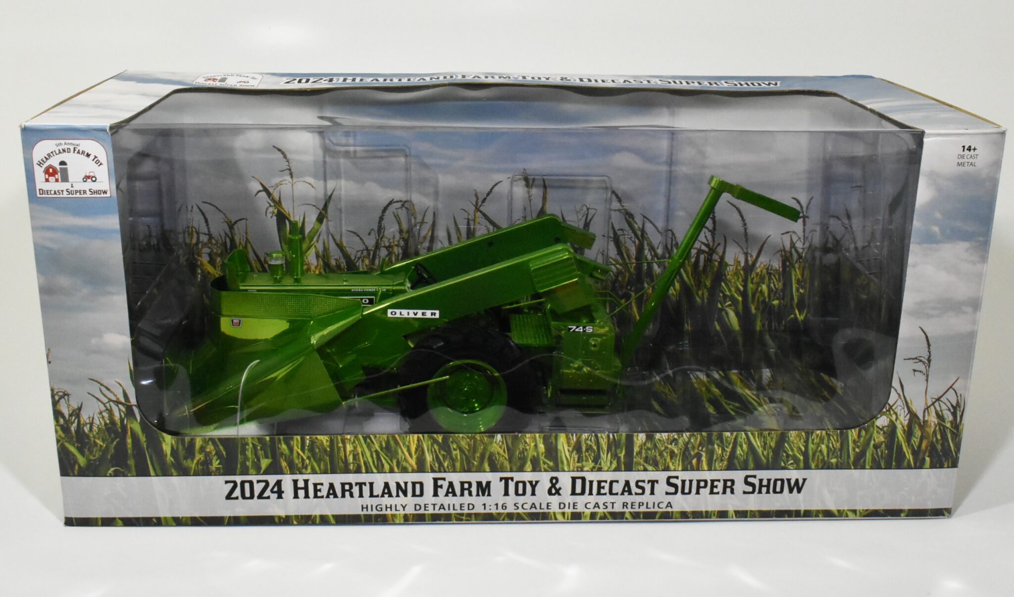 4 Piece Set of 1/16 Oliver & Cockshutt 1650 Tractors With 2 Row Corn ...