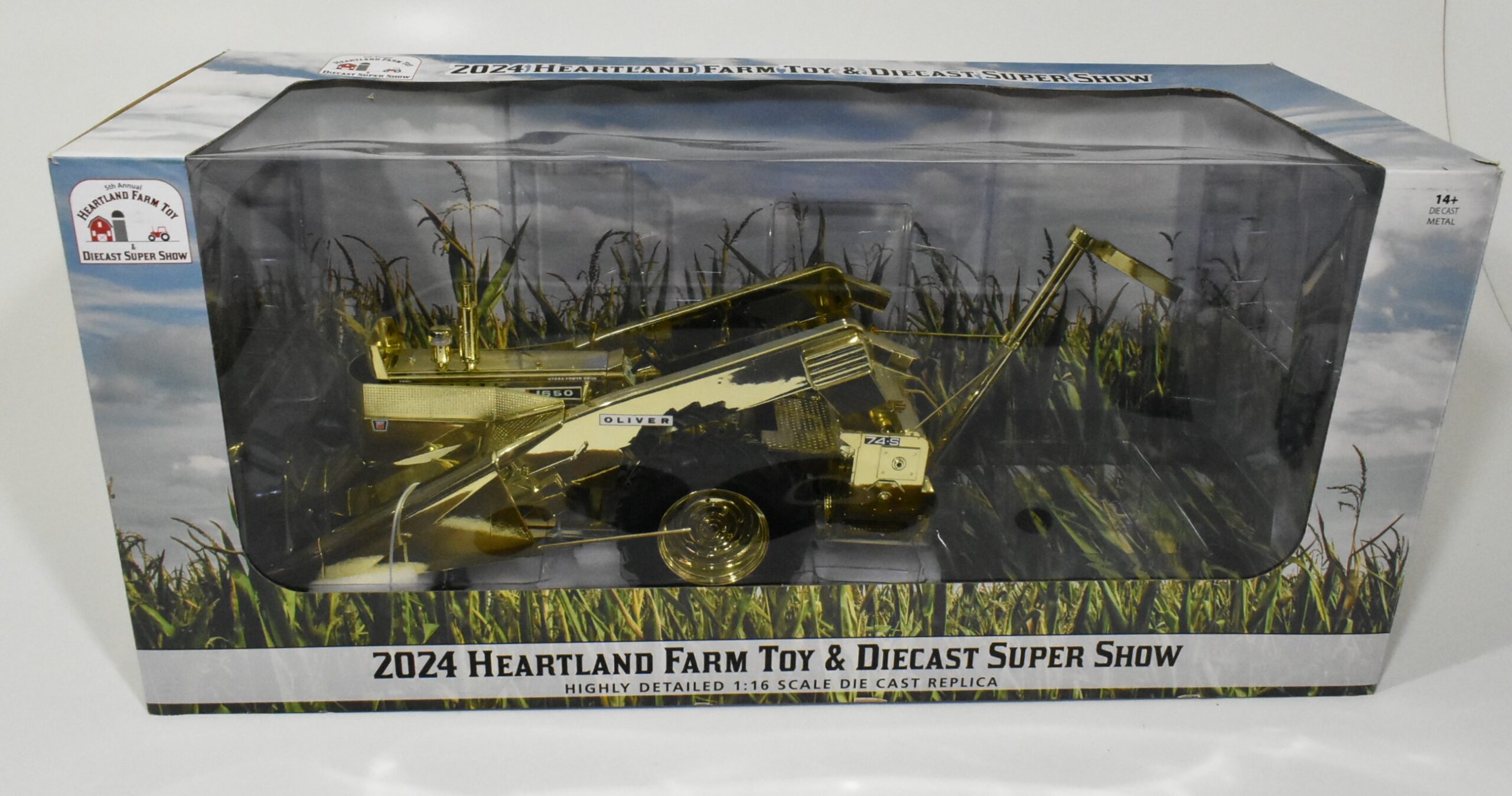 4 Piece Set of 1/16 Oliver & Cockshutt 1650 Tractors With 2 Row Corn ...