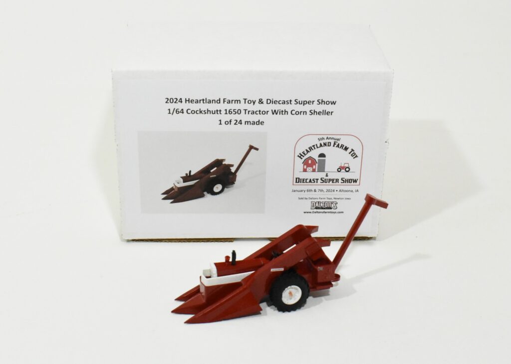 1/64 Cockshutt 1650 Tractor With Corn Sheller, 2024 Heartland Farm Toy ...