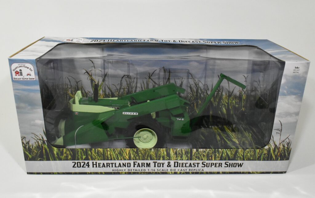1/16 Oliver 1650 Diesel Tractor With 2 Row Corn Picker & Sheller ...
