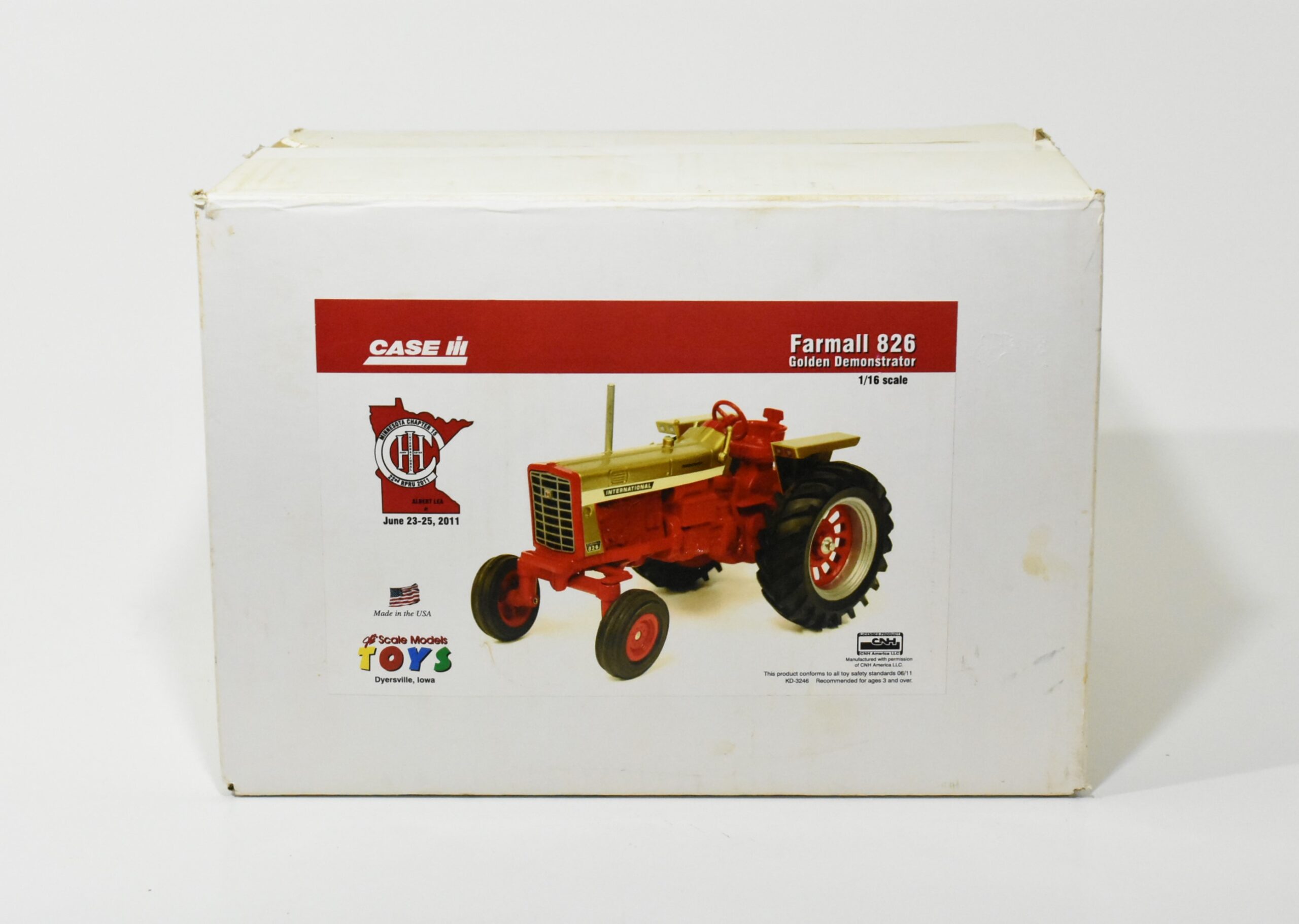 1/16 Case IH Farmall 826 Golden Demonstrator Tractor - Dalton's Farm Toys