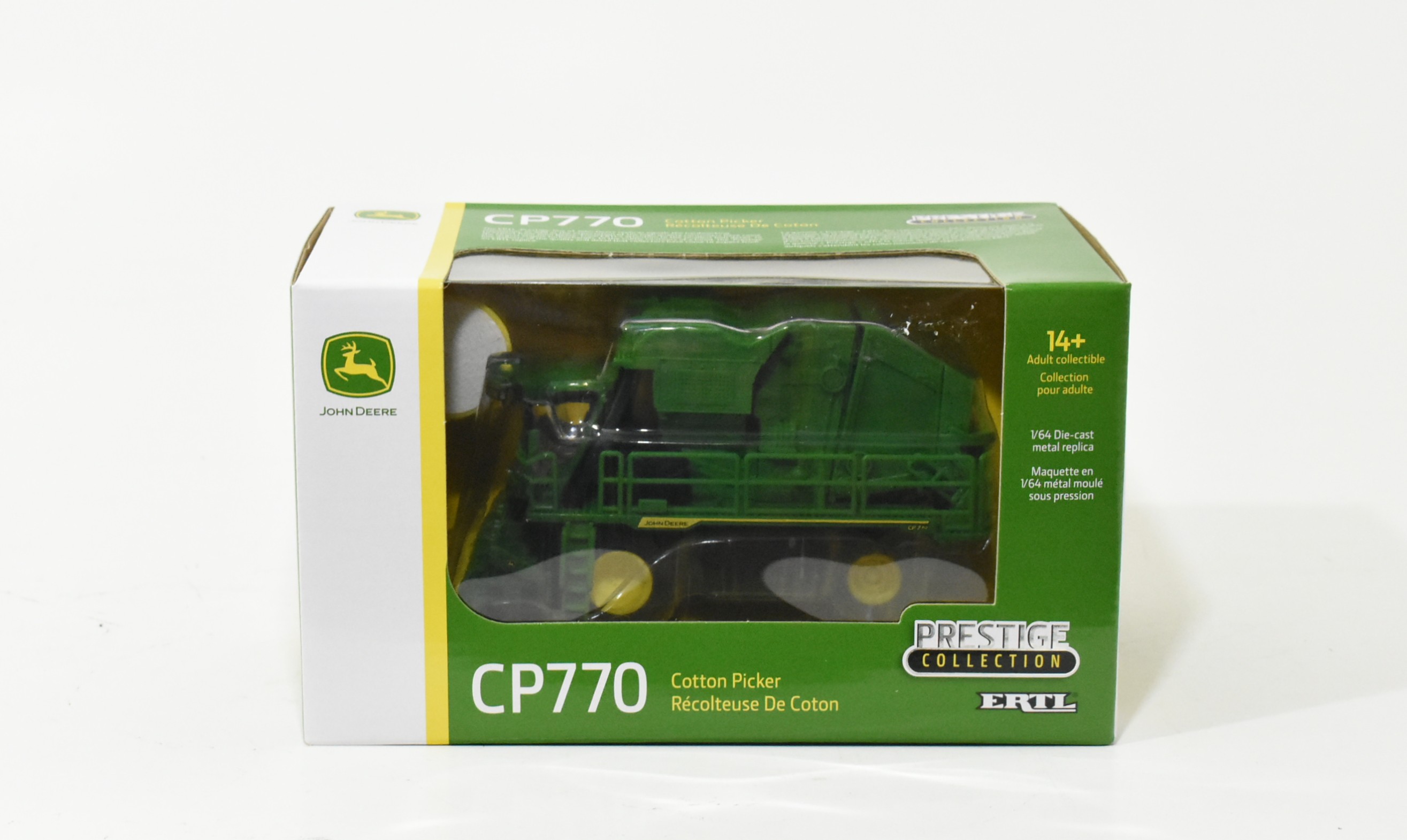 1/64 John Deere CP770 Cotton Picker With Duals & Cotton Bale, Prestige Edition - Dalton's Farm Toys