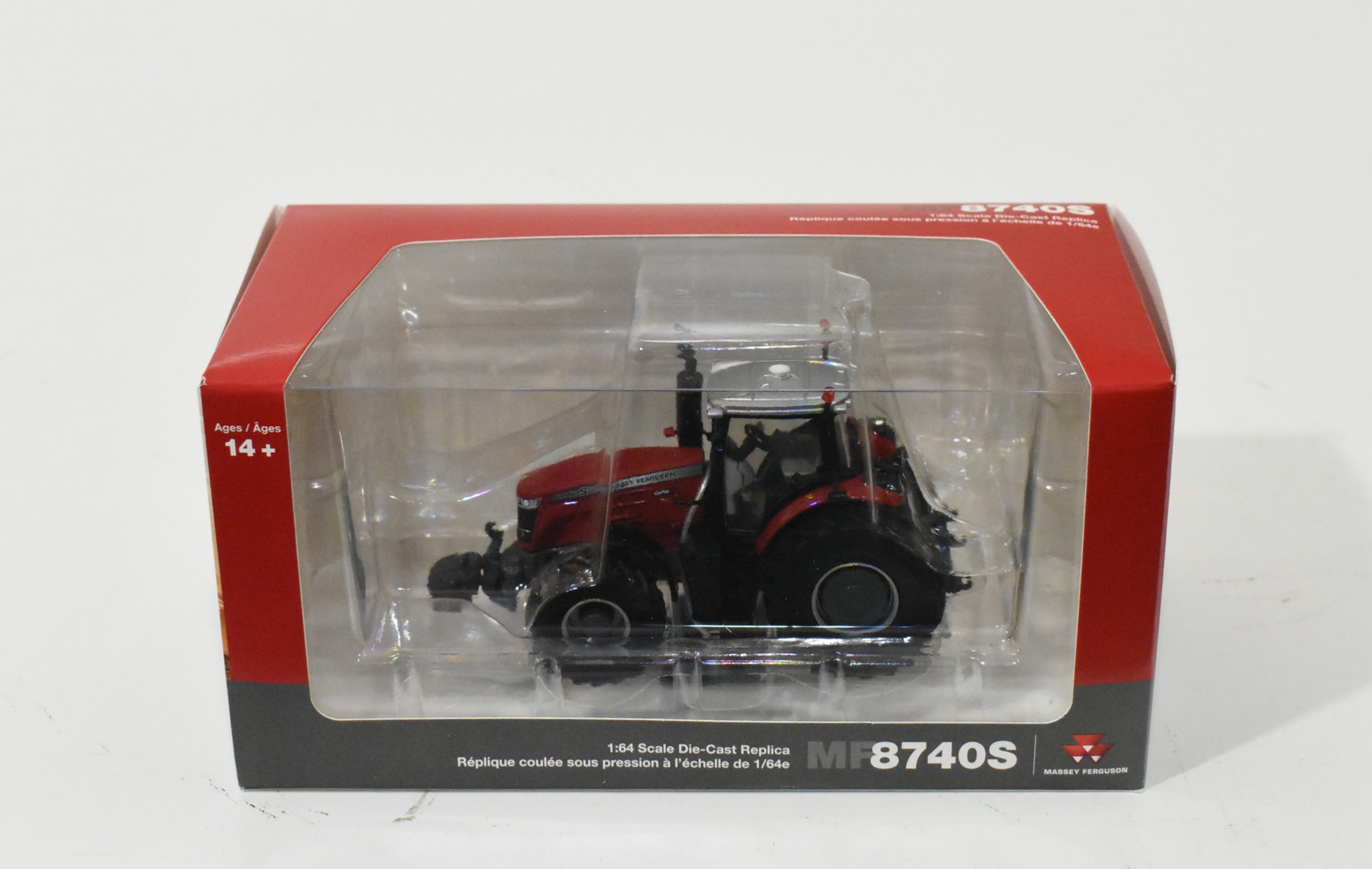 1/64 Massey Ferguson 8740S Tractor With Front Wheel Assist - Dalton's Farm Toys