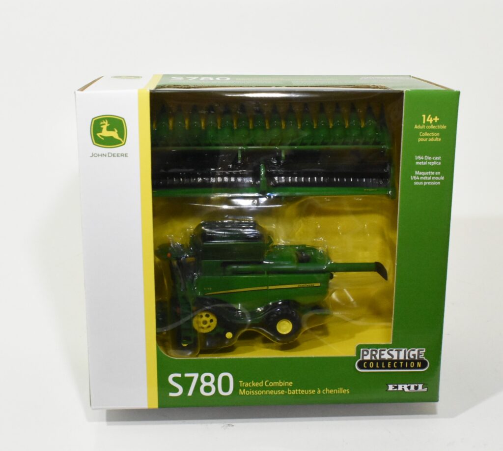 1/64 John Deere S780 Combine With Tracks, 40' Grain Head, 16 Row Folding Corn Head, Prestige ...