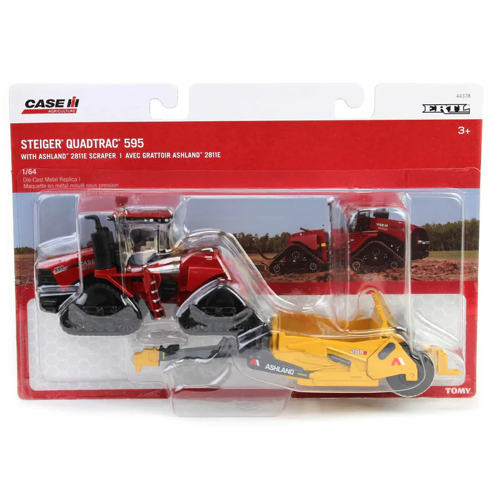 1/64 Case IH Steiger 595 Quadtrac Tractor with Ashland 2811E Scraper - Dalton's Farm Toys