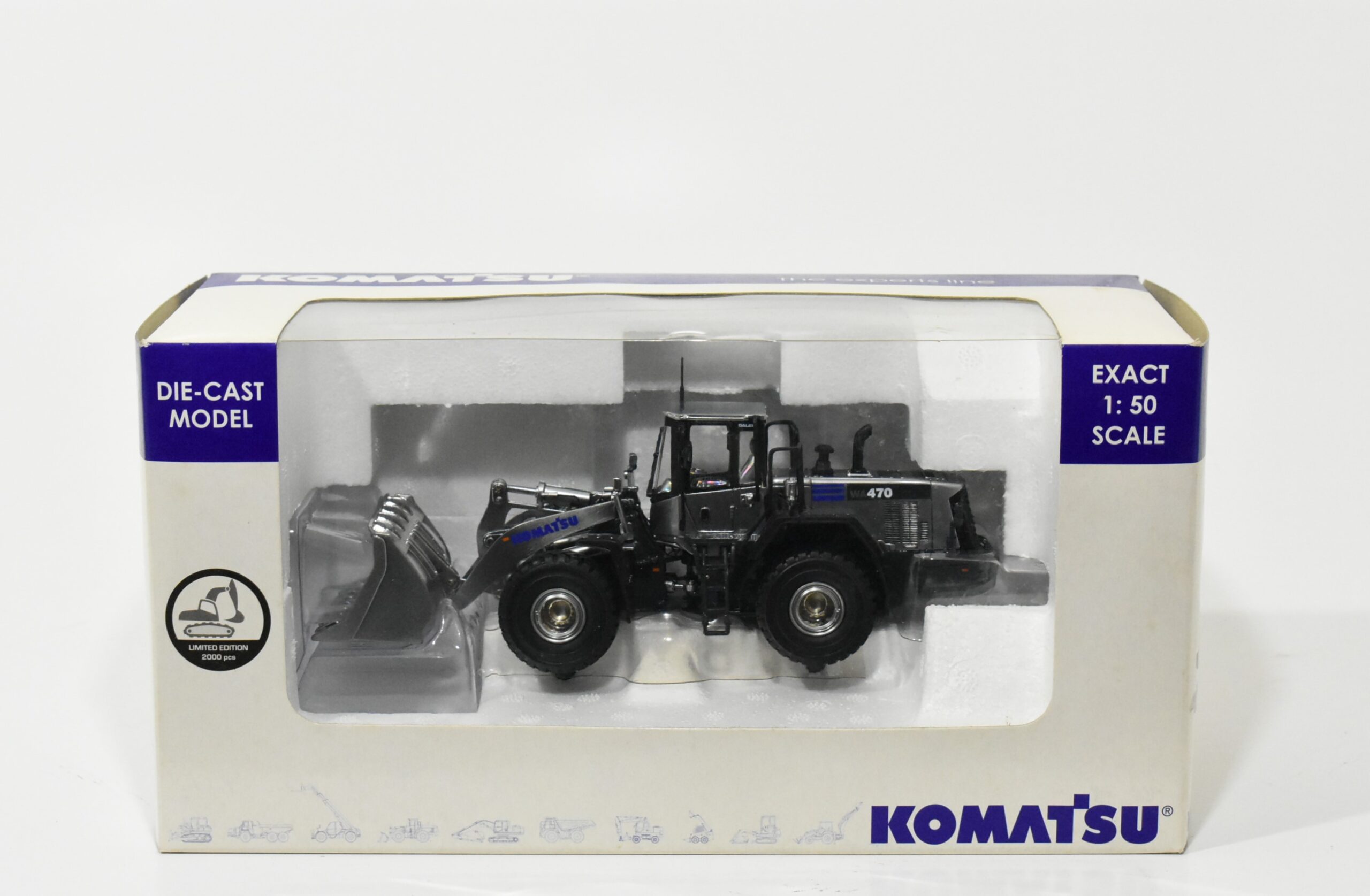 1/50 Komatsu WA470 Wheel Loader With Metal Brush Finish - Dalton's Farm ...