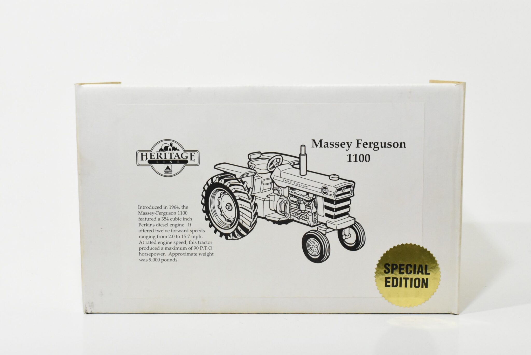 1/16 Massey Ferguson 1100 Tractor With Wide Front Heritage Line - Dalton's Farm Toys
