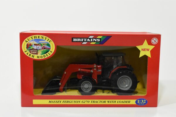 1/32 Massey Ferguson 6270 Tractor With Front Wheel Assist & Loader - Dalton's Farm Toys