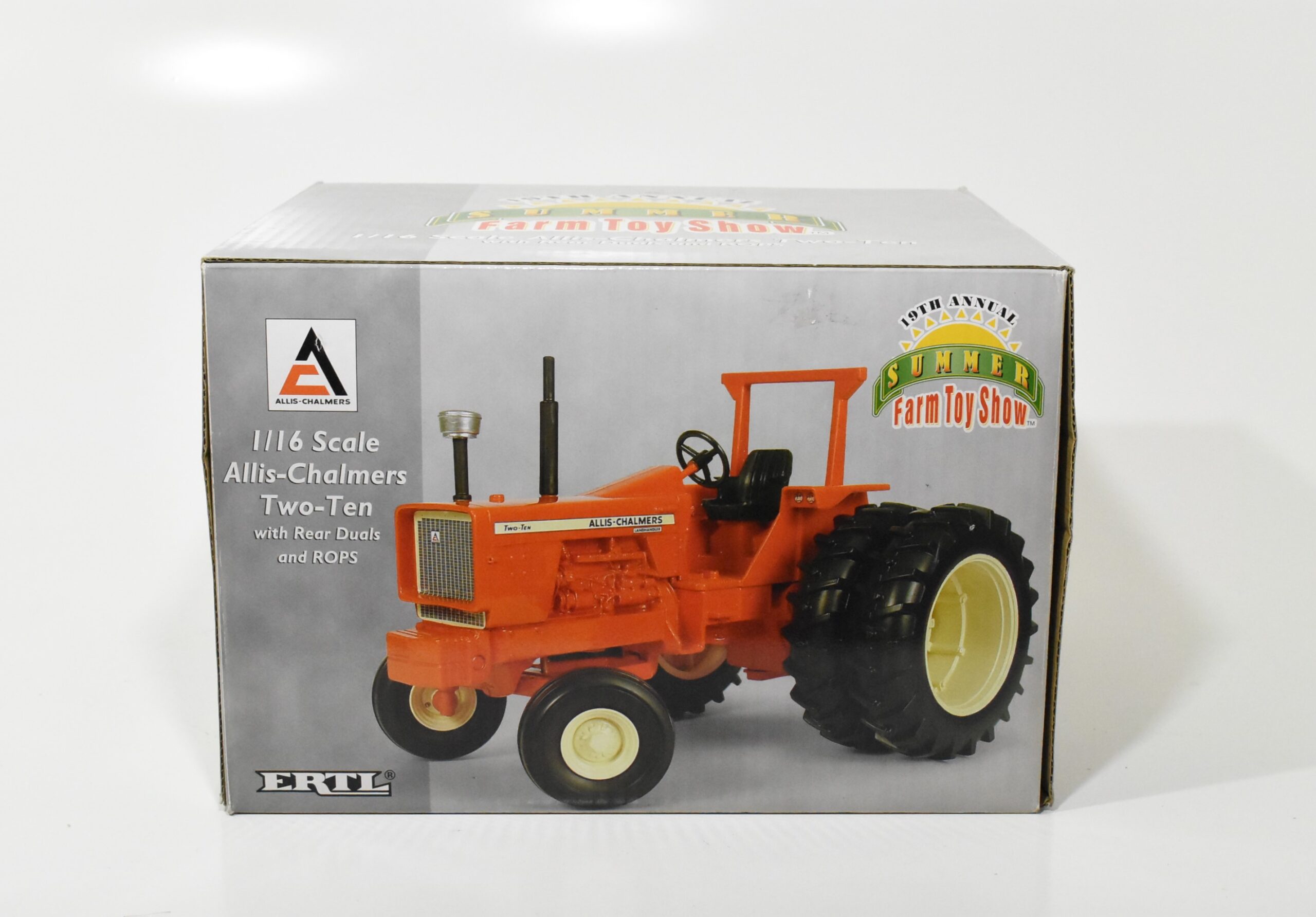 1/16 Allis Chalmers Two-Ten Tractor With Rear Duals & ROPS, 2004 Summer Farm Toy Show - Dalton's ...