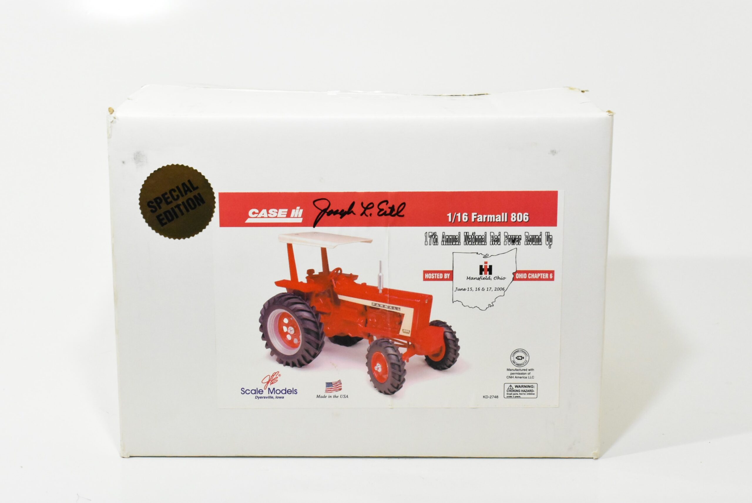 1/16 International Harvester Farmall 806 Tractor With Canopy, 2006 Red ...