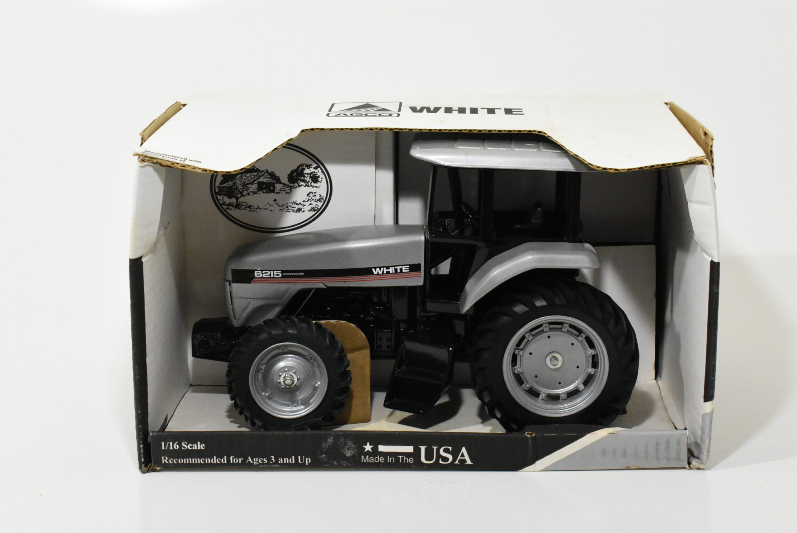 1/16 White 6215 Tractor With Front Wheel Assist - Dalton's Farm Toys