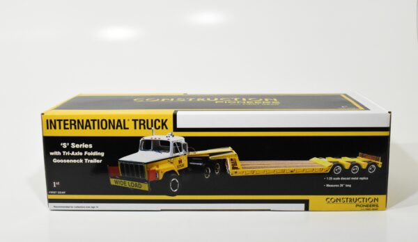 1/25 International S Series Semi With Tri Axle Folding Gooseneck ...