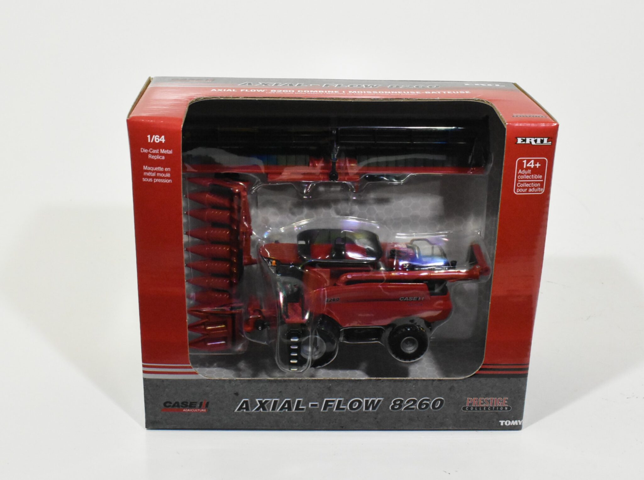 1/64 Case IH 8260 Combine With Duals, Folding Corn Head & Draper Head ...