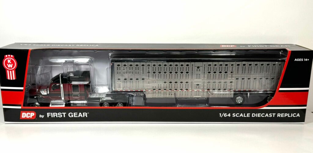 1/64 Maroon & Black Kenworth W990 Semi With Wilson Spread Axle ...