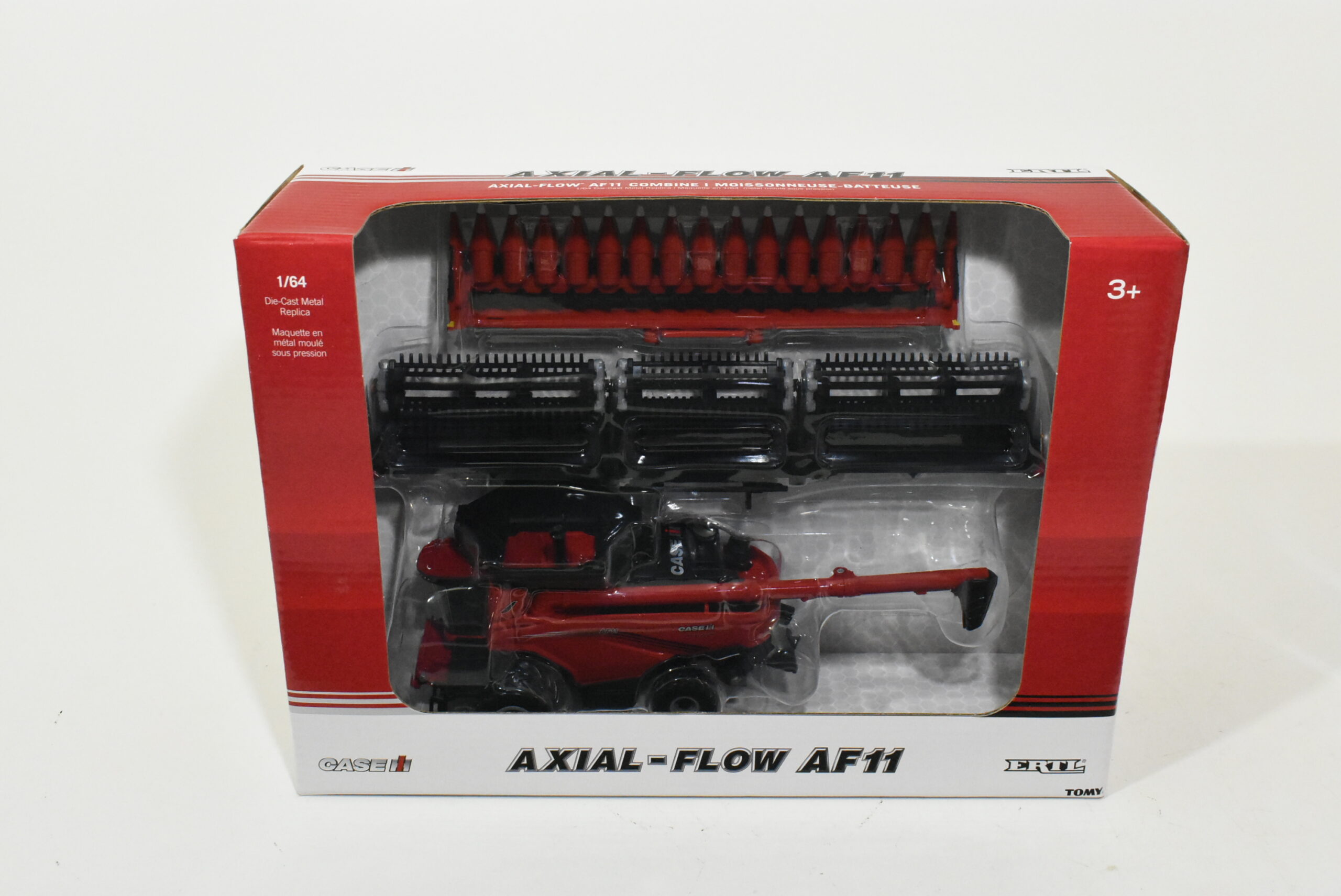 1/64 Case IH AF11 Combine With Duals, Folding Corn Head & Draper Head ...