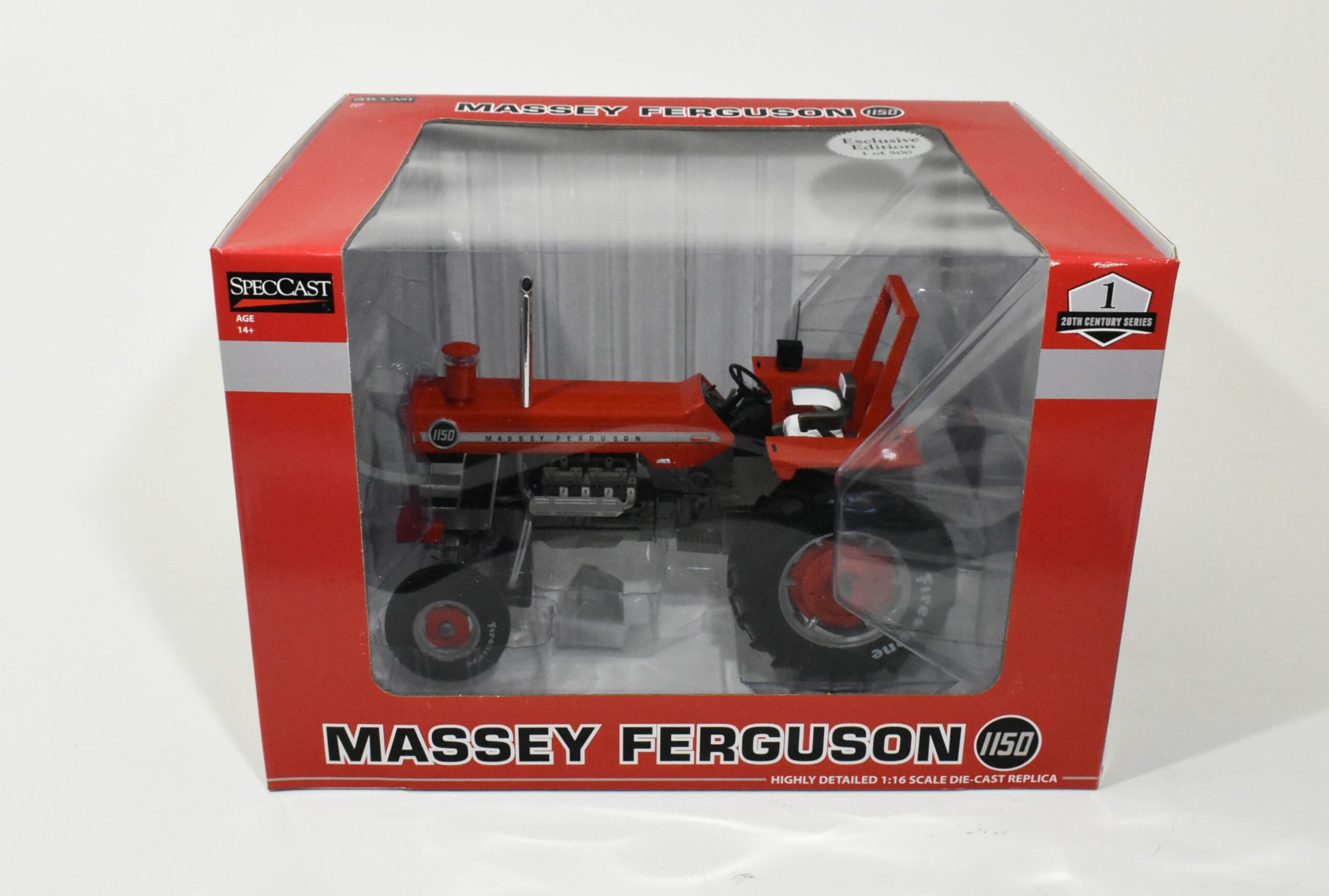 1/16 Massey Ferguson 1150 Wide Front Tractor With Firestone Tires, Rops & Chrome Muffler ...