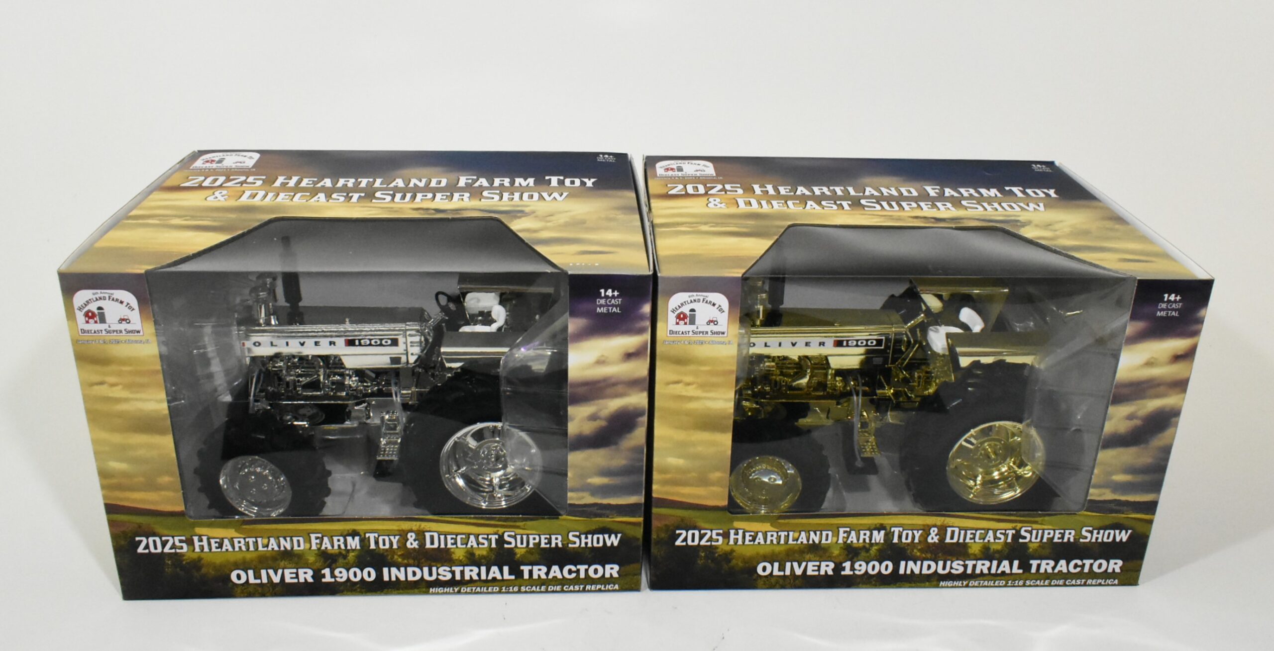 1/16 Oliver 1900 Industrial Tractor, 2025 Heartland Toy Show, Gold ...