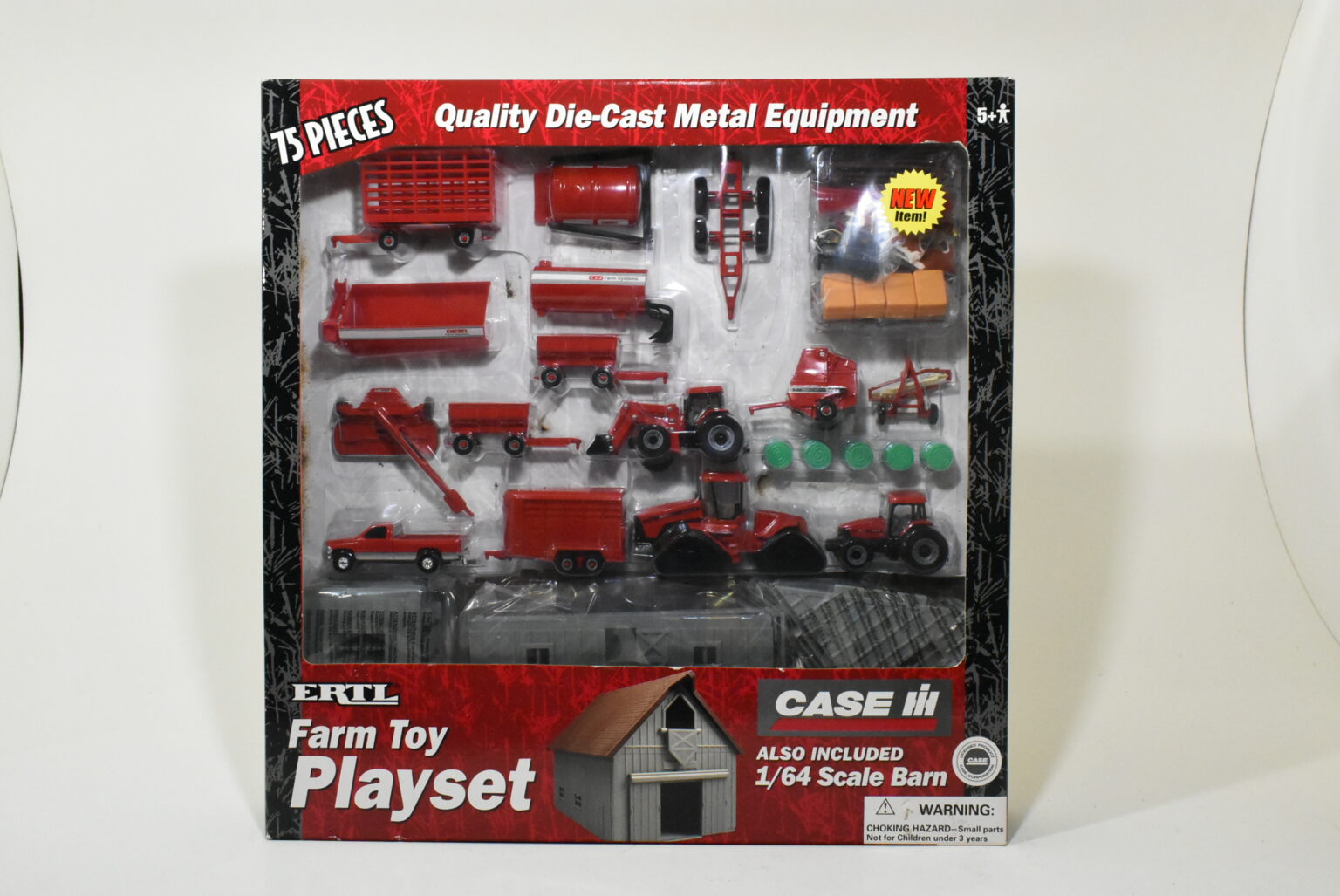1/64 Case IH Farm Toy Playset With Barn, Tractors & Equipment - Dalton's Farm Toys