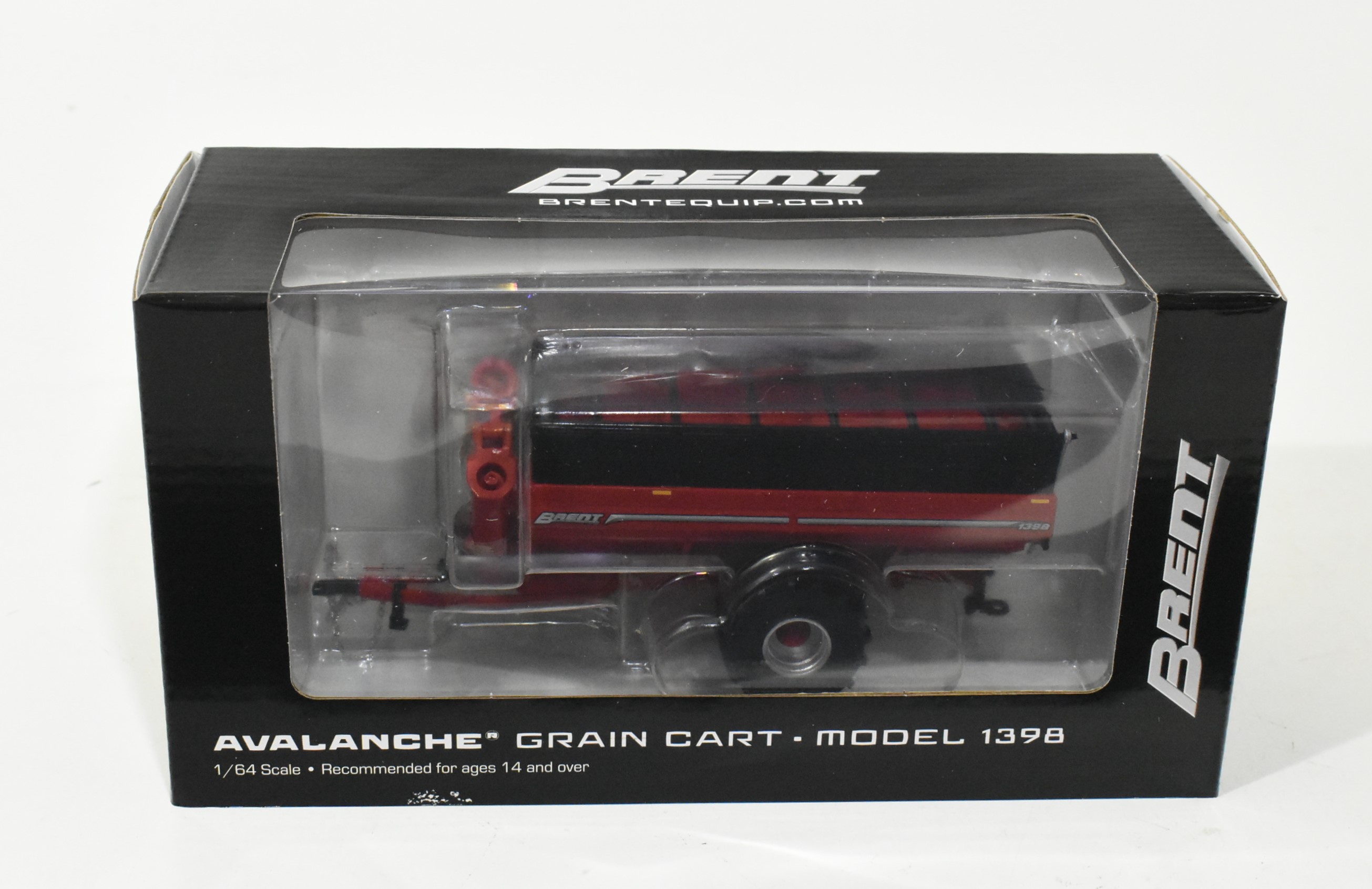 1/64 Brent 1398 Grain Cart Auger Wagon With Flotation Tires, Red ...