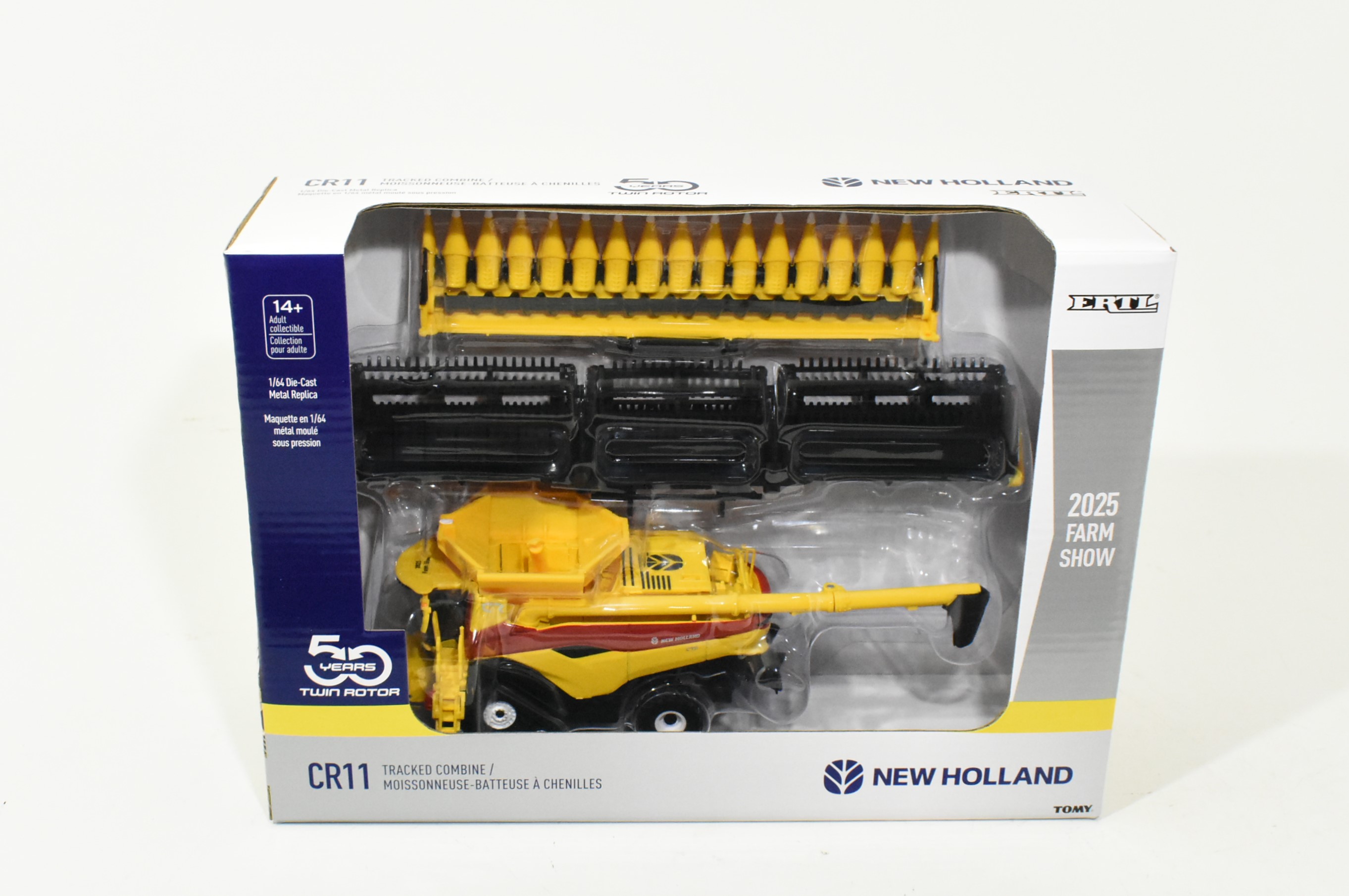1/64 New Holland CR11 Combine With Tracks, Corn & Draper Head, 2025 ...