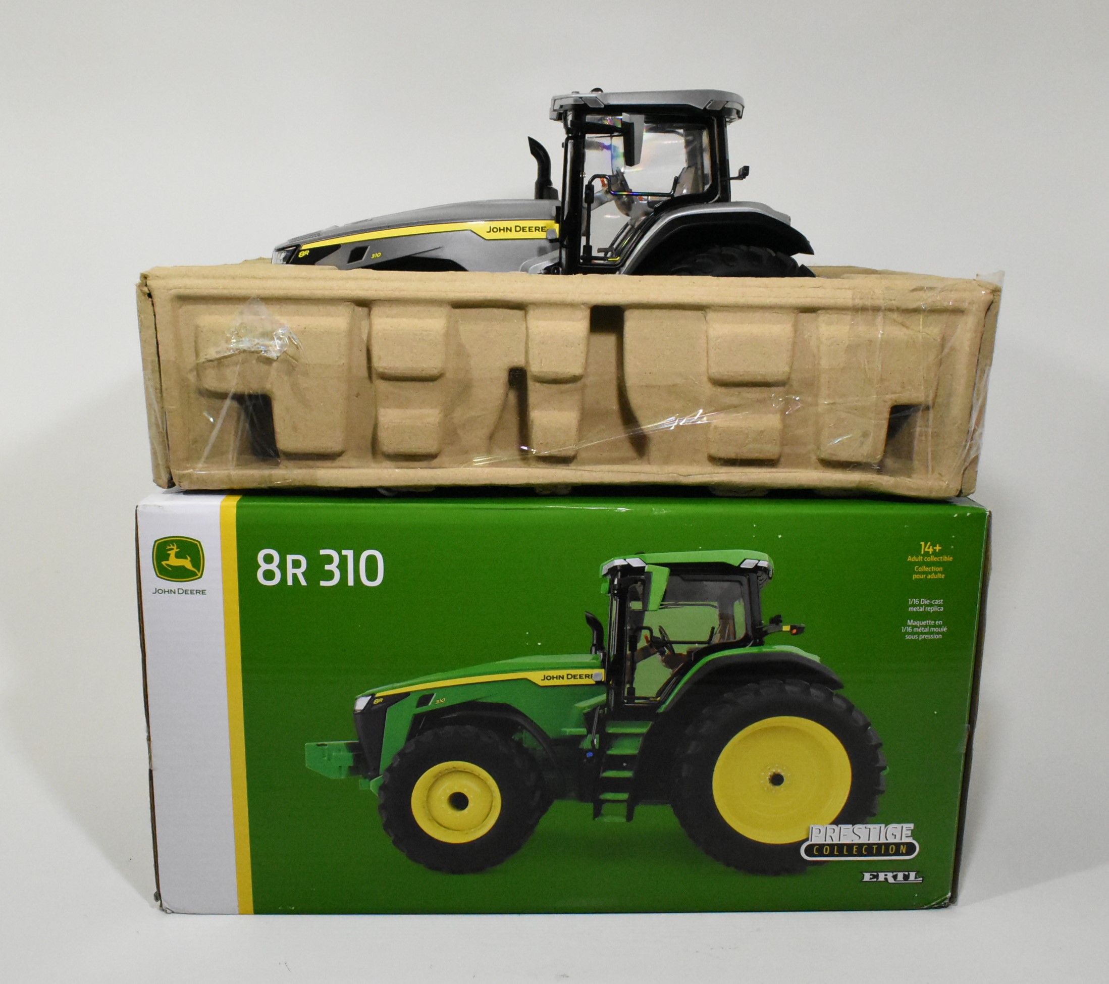 1/16 John Deere 8R 310 Tractor With Duals On Front & Rear, Silver ...