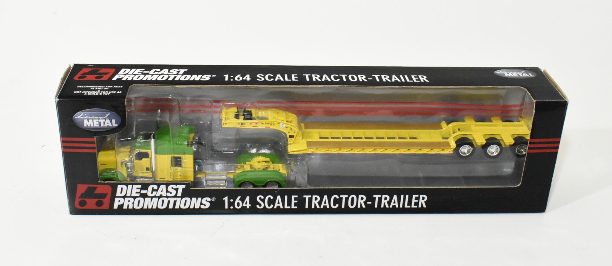 1/64 Green Yellow Kenworth Semi With Triple Axle Fontaine Magnitude ...