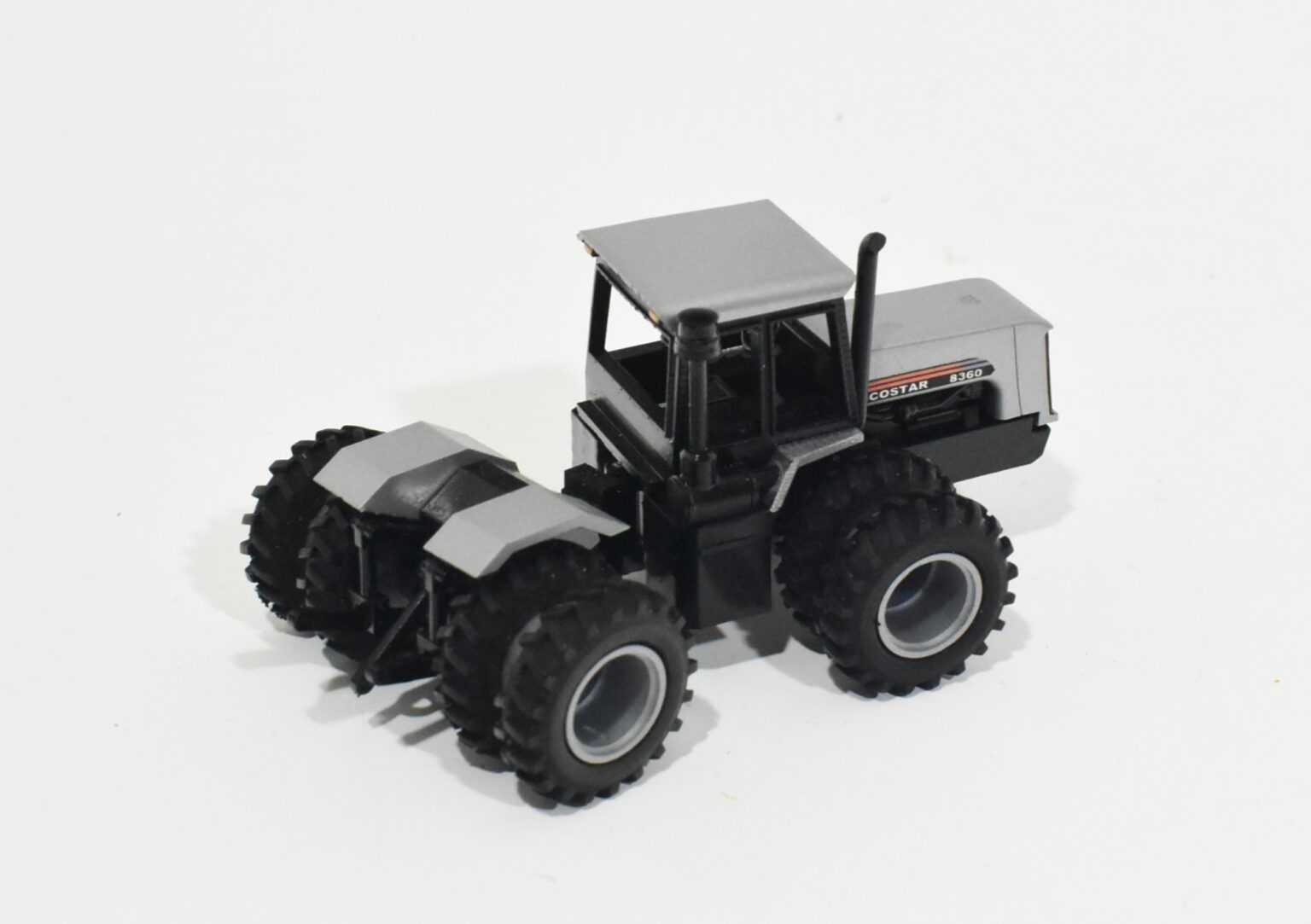 1/64 Scratch Built Silver Agcostar 8360 4wd Tractor With Duals & 3 Pt ...