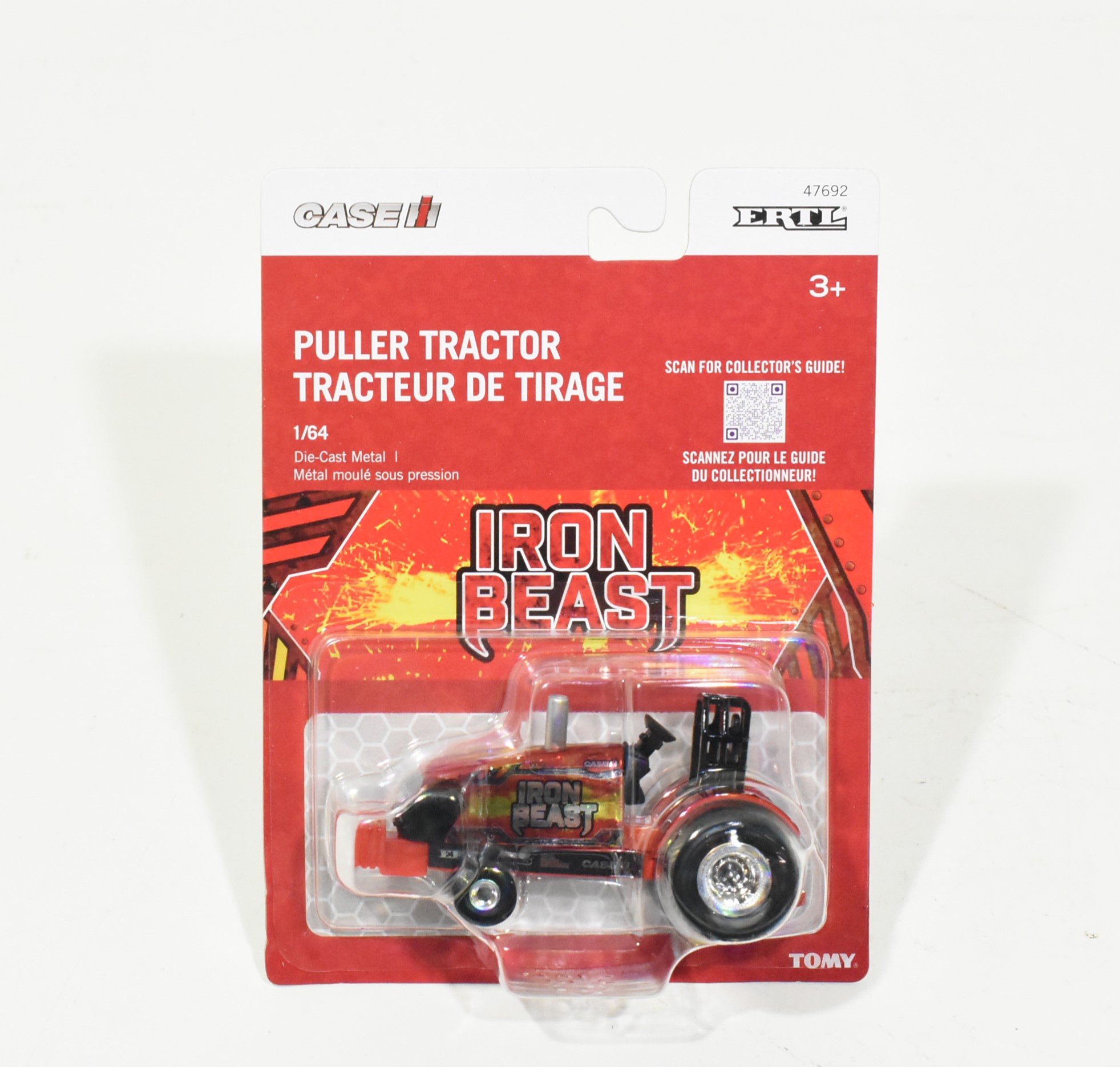 1/64 Case IH Iron Beast Pulling Tractor, Red Chrome Chase - Dalton's ...