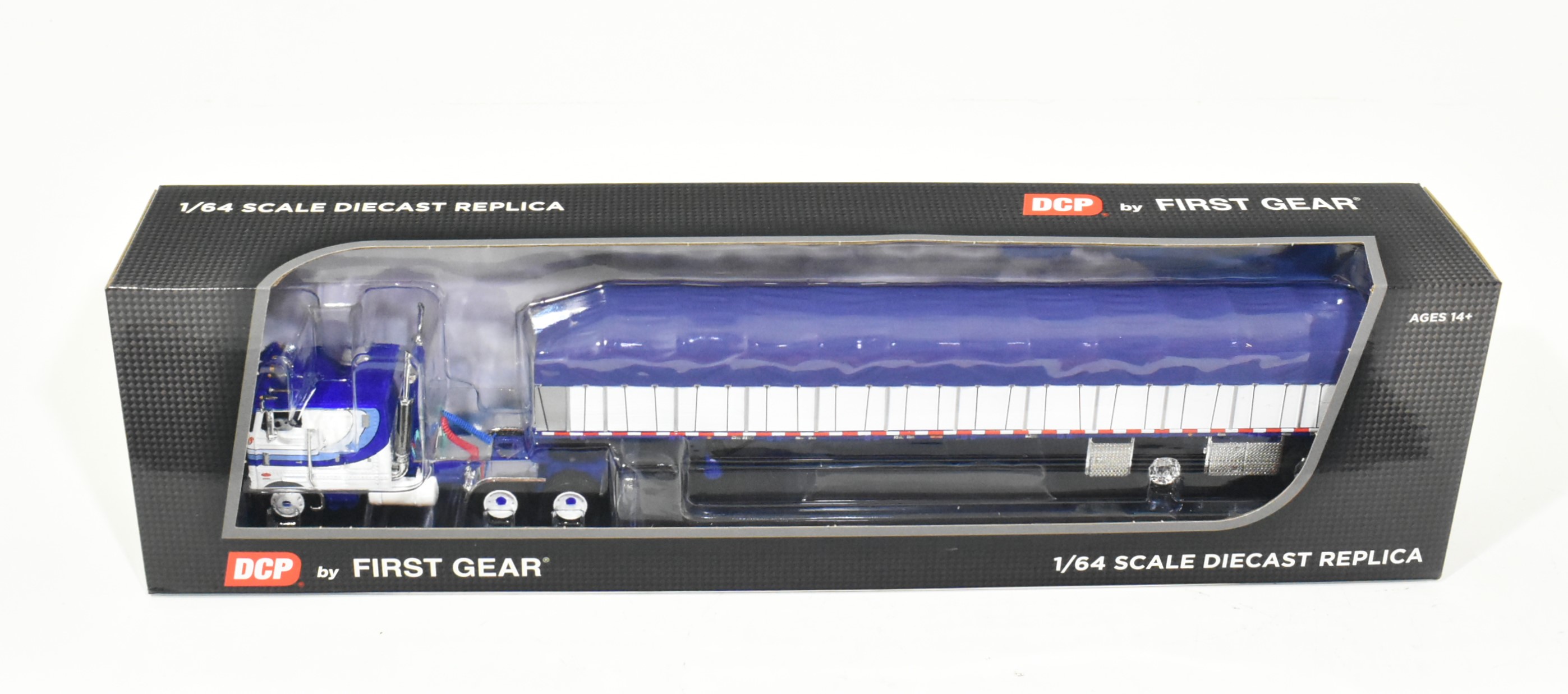 1/64 Blue & White Peterbilt 352 COE Semi With Wilson Covered Wagon ...
