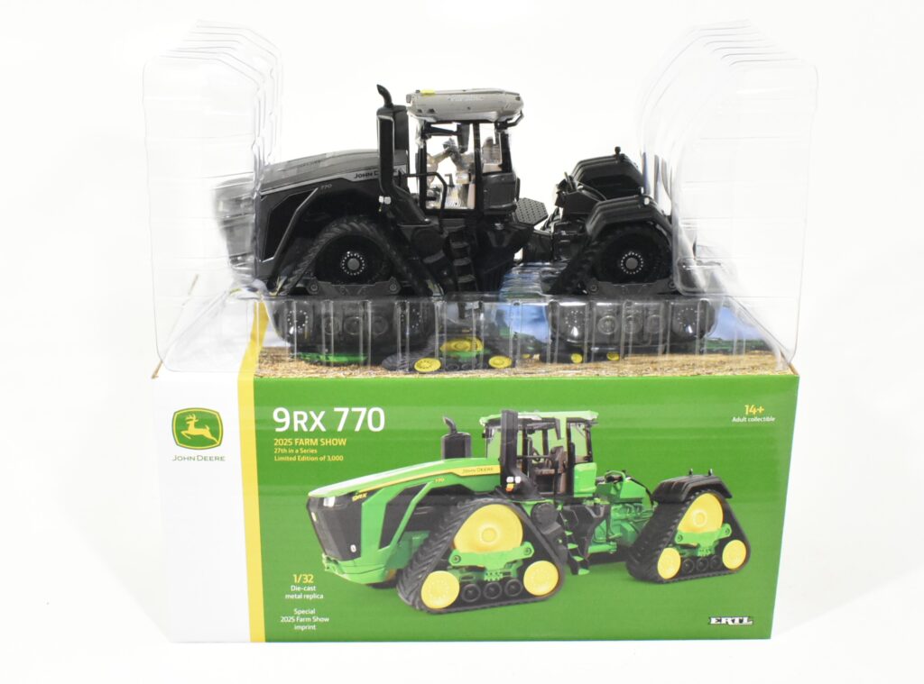 1/32 John Deere 9RX 770 Tracked Tractor, 2025 Farm Show Edition, Black ...