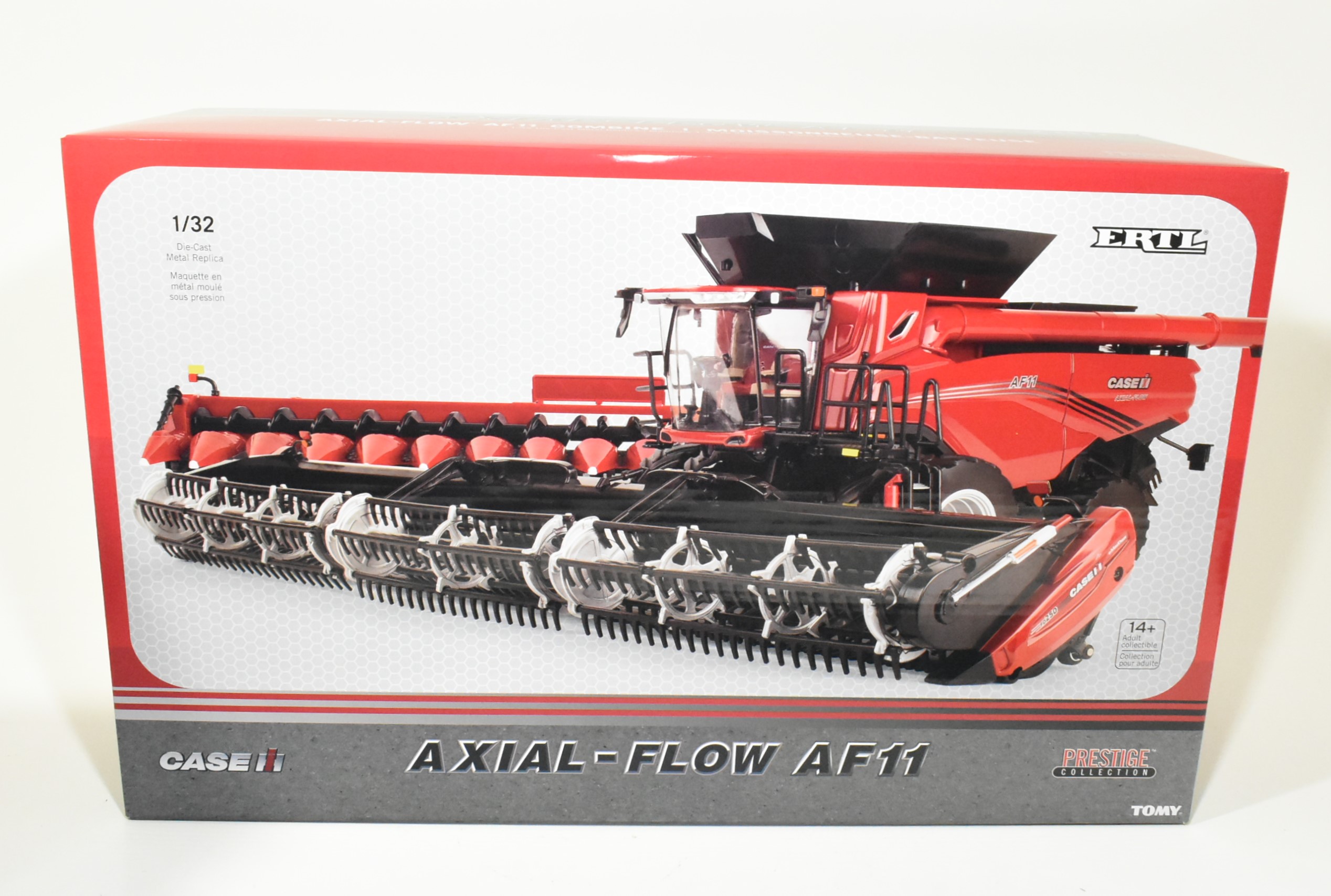 1/32 Case IH AF11 Combine With Duals, Draper Head & 16 Row Corn Head ...