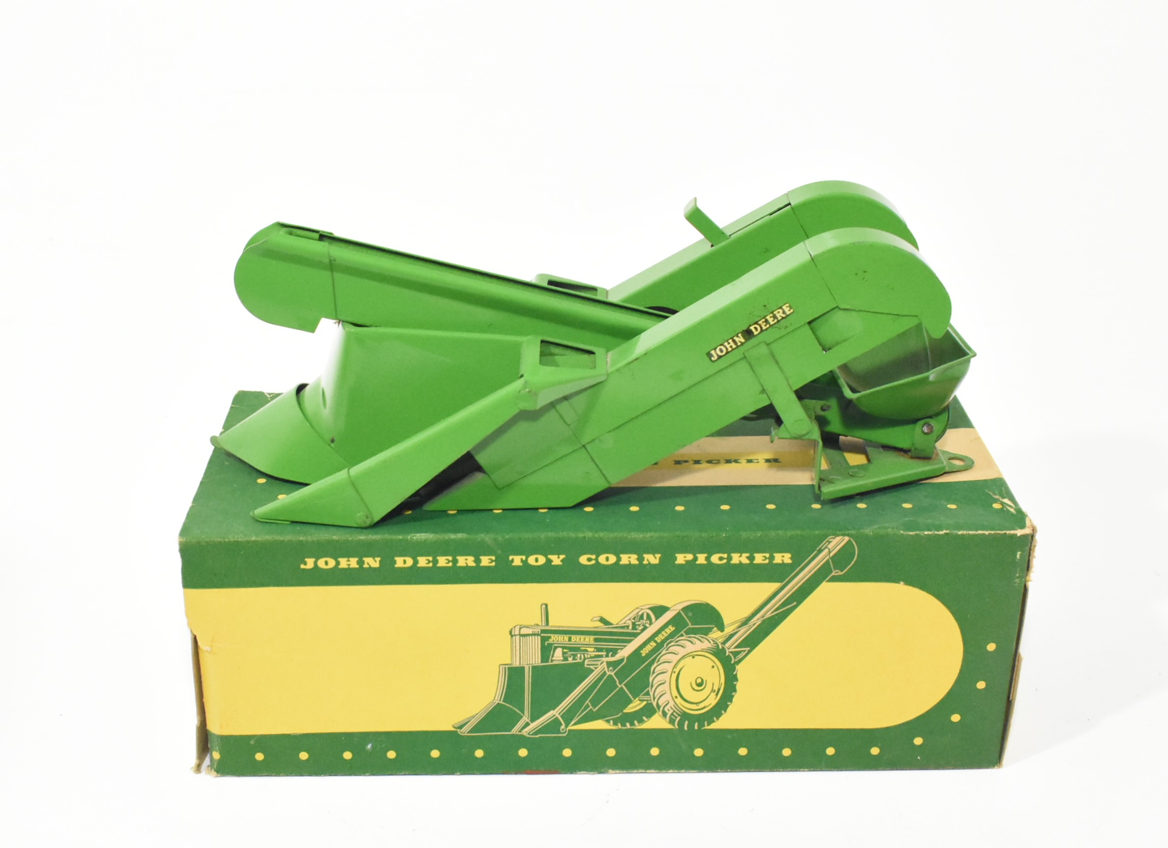 Vintage 1/16 John Deere 2 Row Mounted Corn Picker - Dalton's Farm Toys