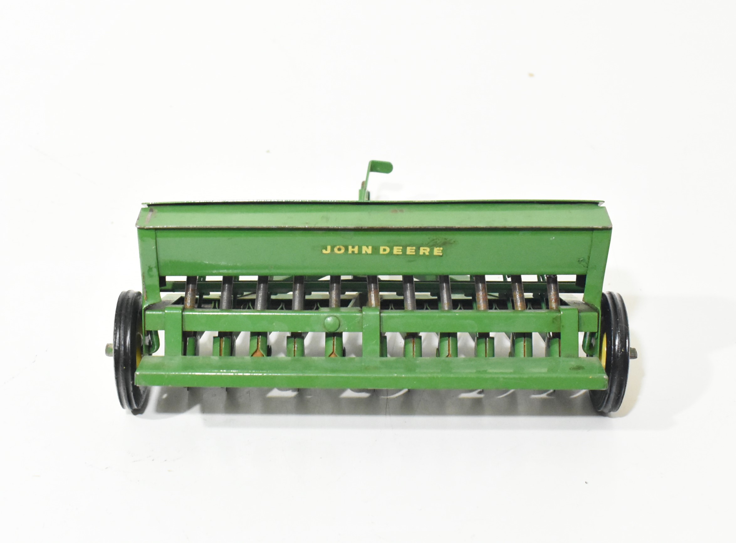 Vintage 1/16 John Deere Grain Drill - Dalton's Farm Toys