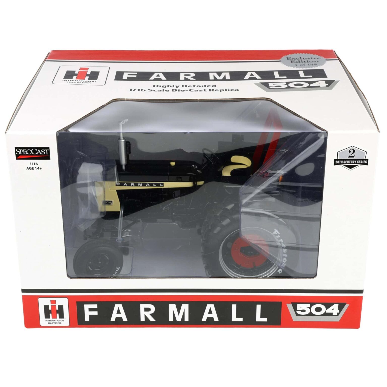 1/16 International Harvester Farmall 504 Tractor With Wide Front, Rops ...