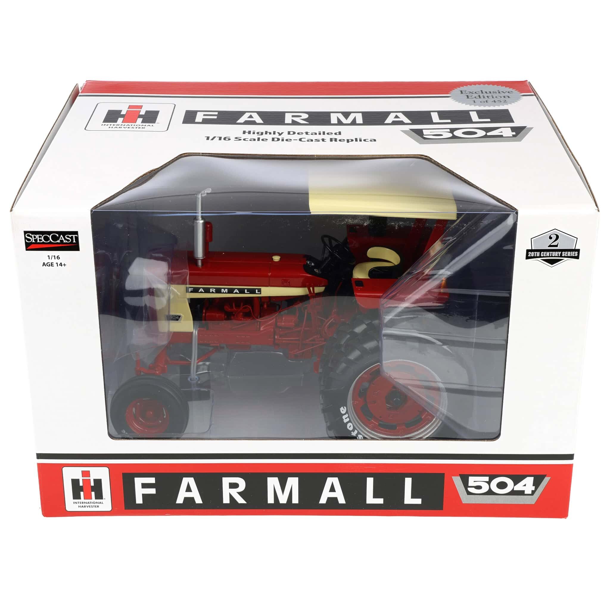 1/16 International Harvester Farmall 504 Tractor With Wide Front, Rops ...