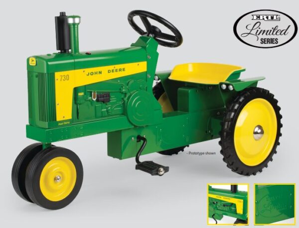 John Deere 730 Pedal Tractor With Narrow Front End - Dalton's Farm Toys