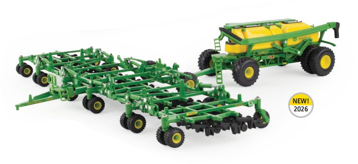 1/64 John Deere P680 Air Seeder Drill With C850T Cart - Dalton's Farm Toys