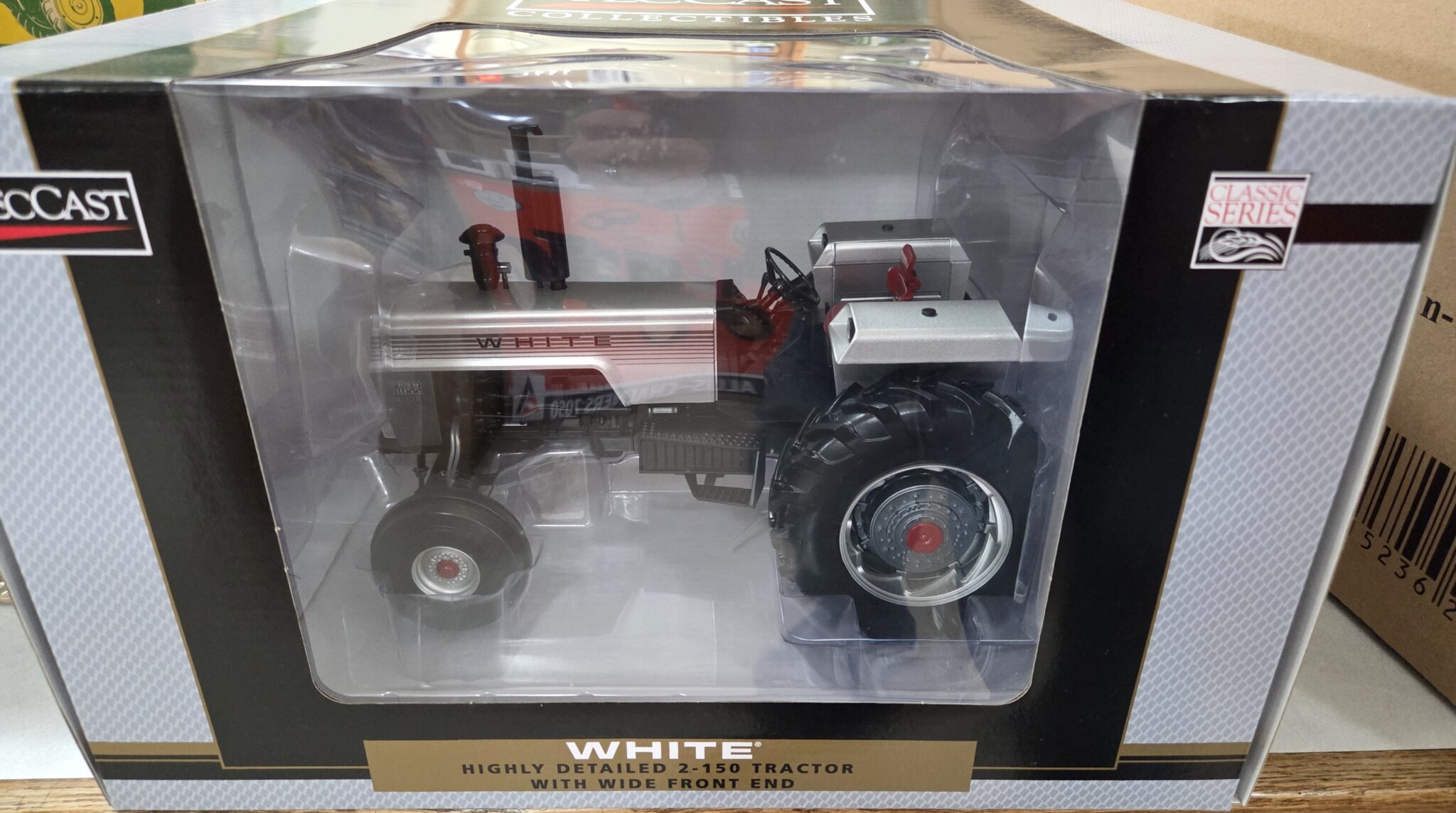 1/16 White 2-150 Silver Stripe Open Station Tractor - Dalton's Farm Toys