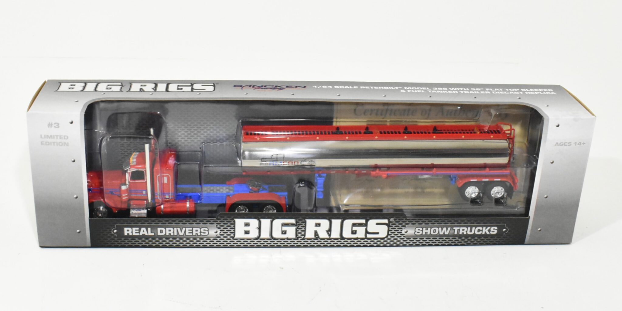 1/64 Red Peterbilt 389 Semi With Heil Fuel Tanker Trailer Sancken ...