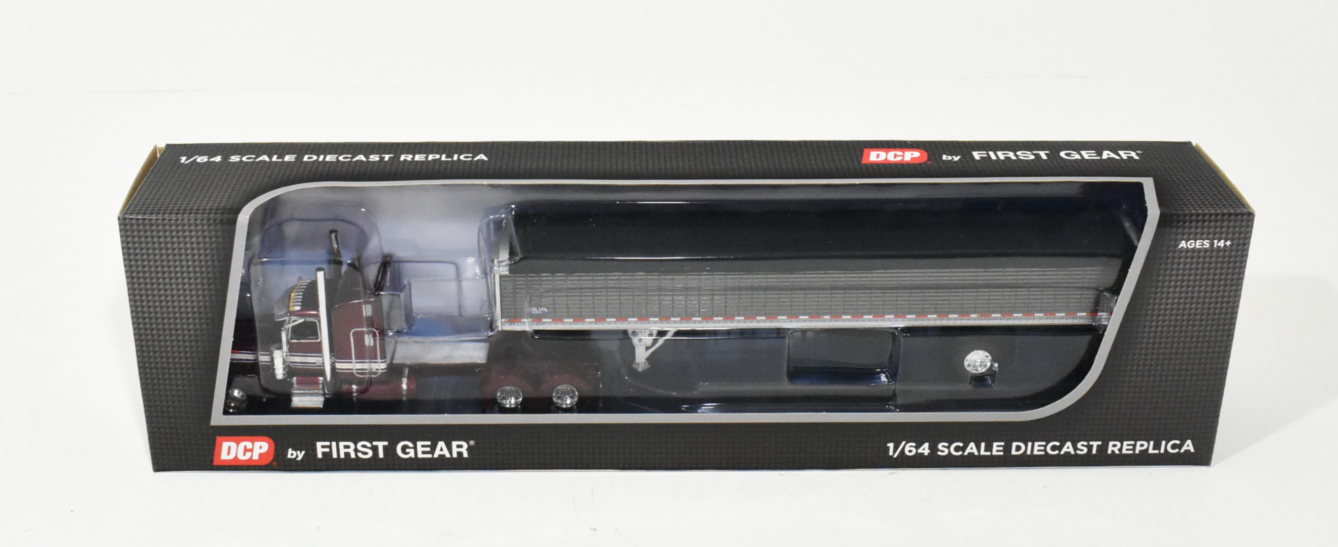 1/64 Burgundy Peterbilt 389 Semi With Wilson Patriot Spread Axle Belt ...